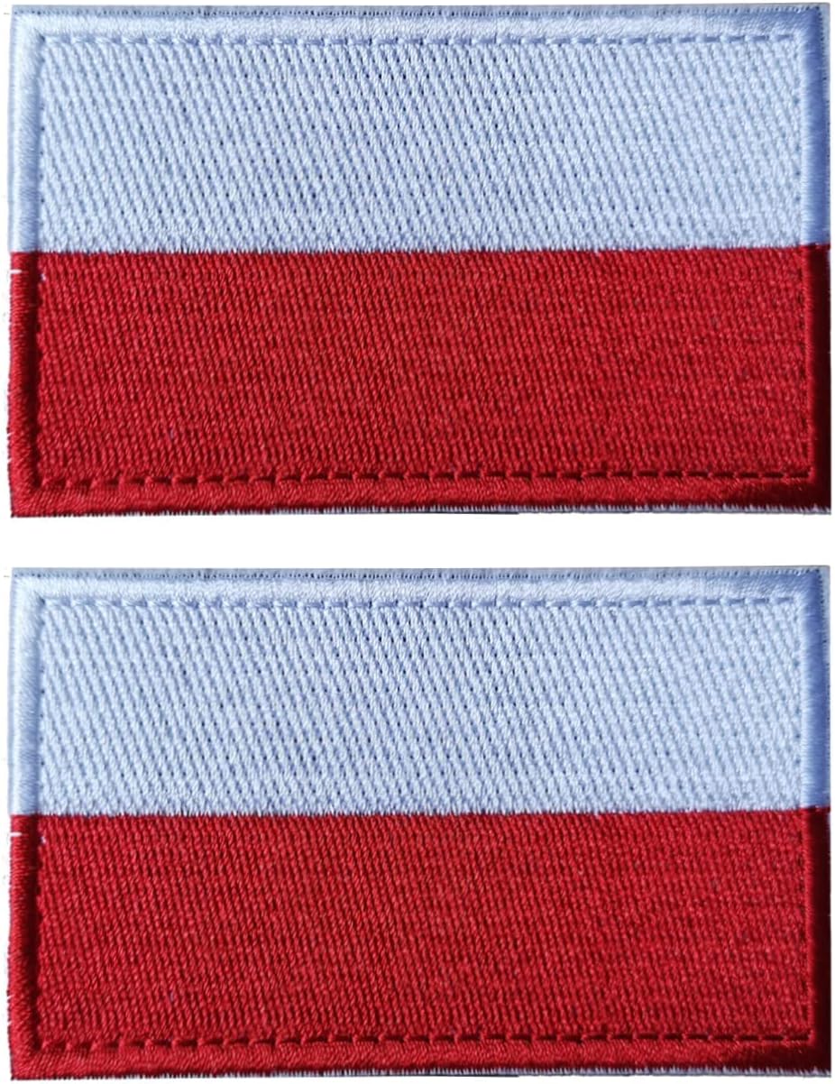 Amazon.com: Poland Polish Flag Military Hook Loop Tactics Morale ...