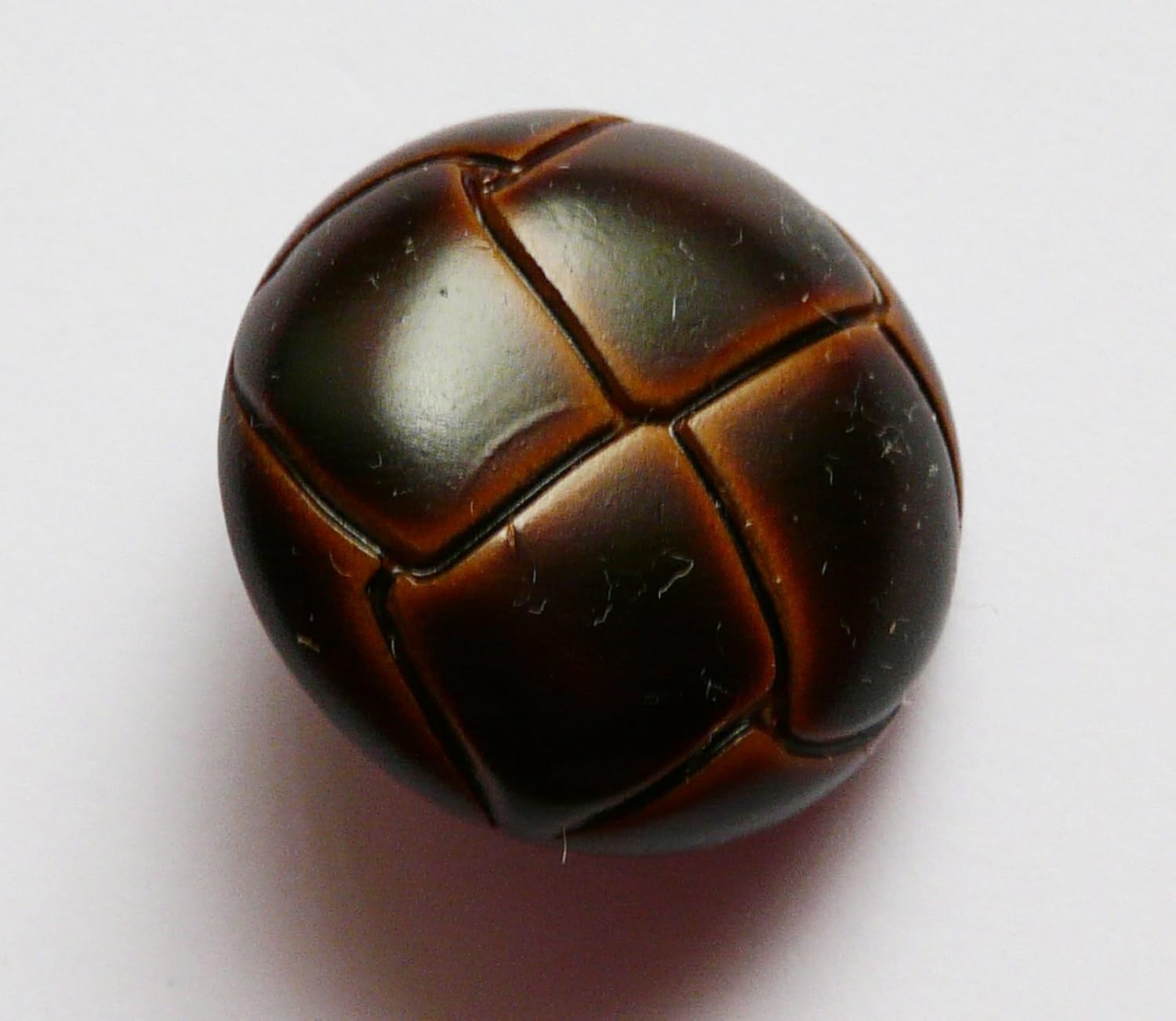 10 x Football Style Brown Aran Buttons Size 32 (20MM) Free P&P UK ...