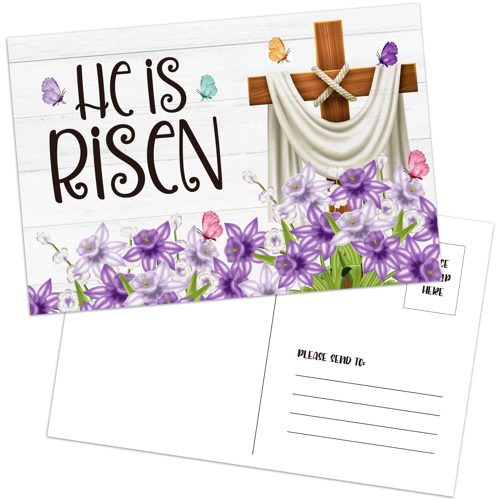 Easter Religious Postcards Postcard Easter Greetings Holiday Church