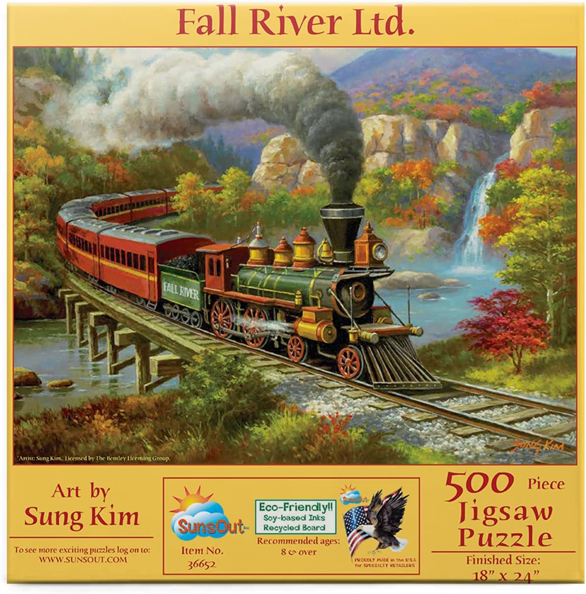 Amazon.com: SUNSOUT INC - Fall River Ltd. - 500 pc Jigsaw Puzzle by ...