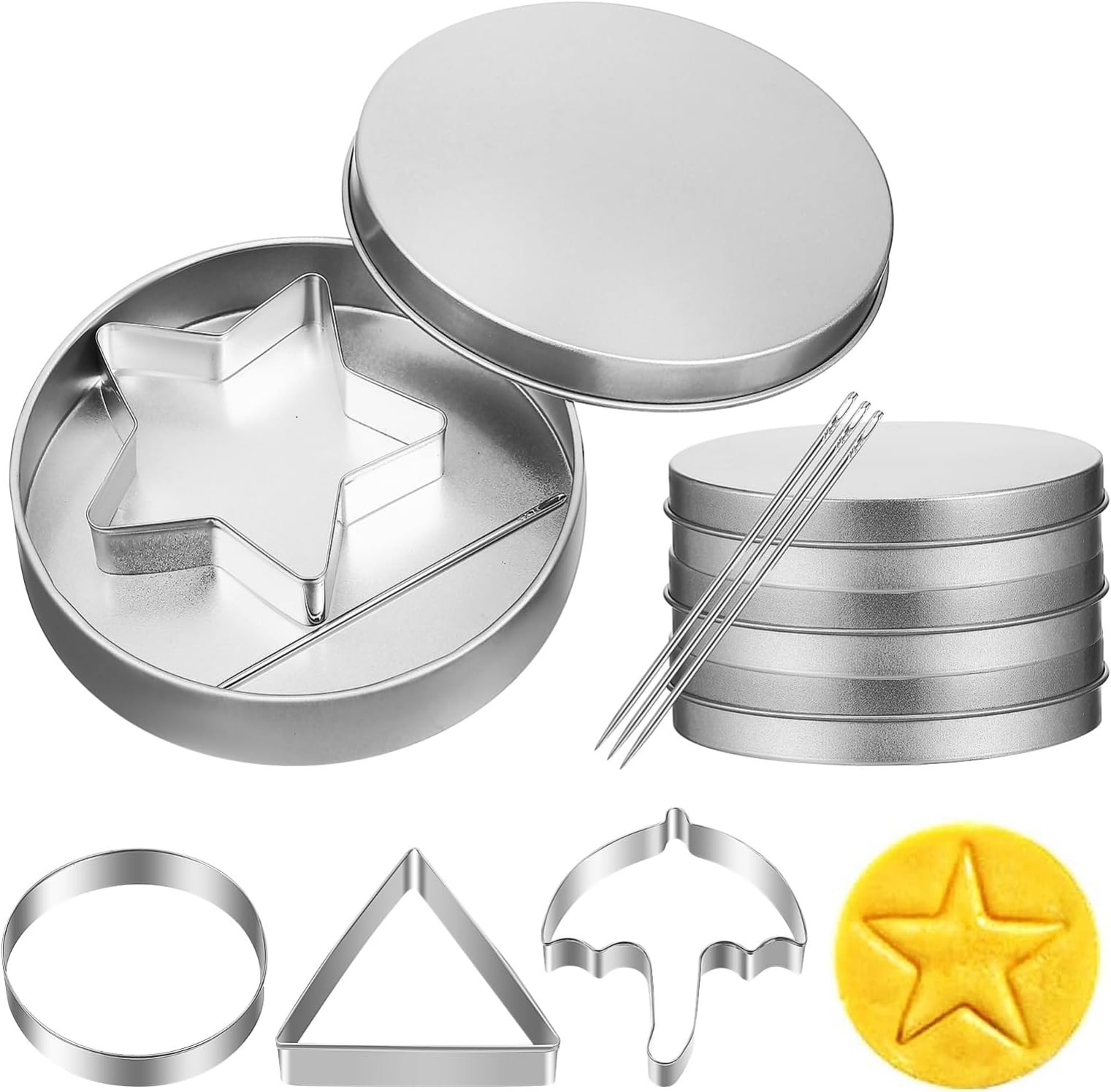 Amazon.com: Tideriel Korean Sugar Cookie Making Tools 10pcs Stainless ...