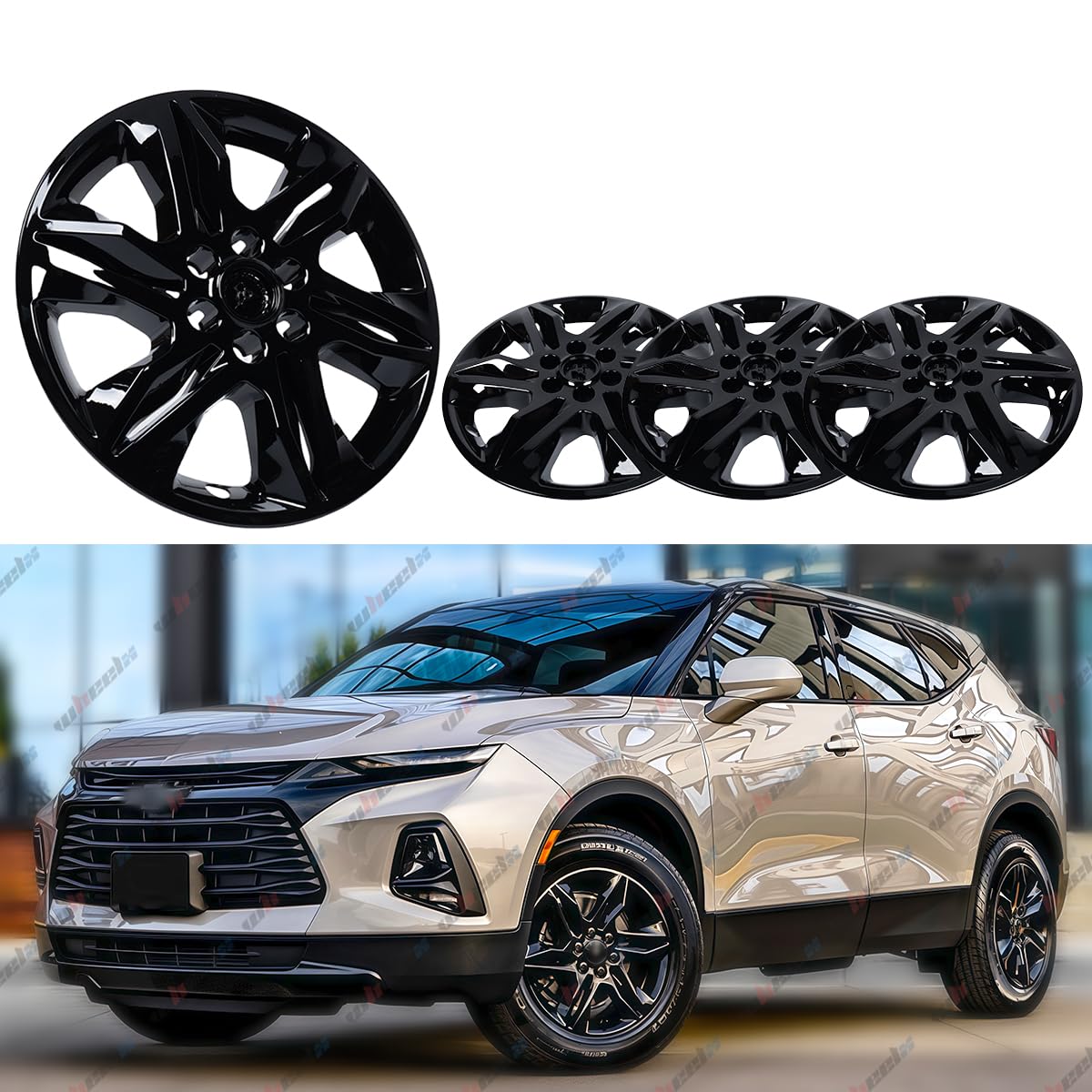 Snapklik.com : WheelX 18" Inch Hubcap Wheel Skin Covers Compatible
