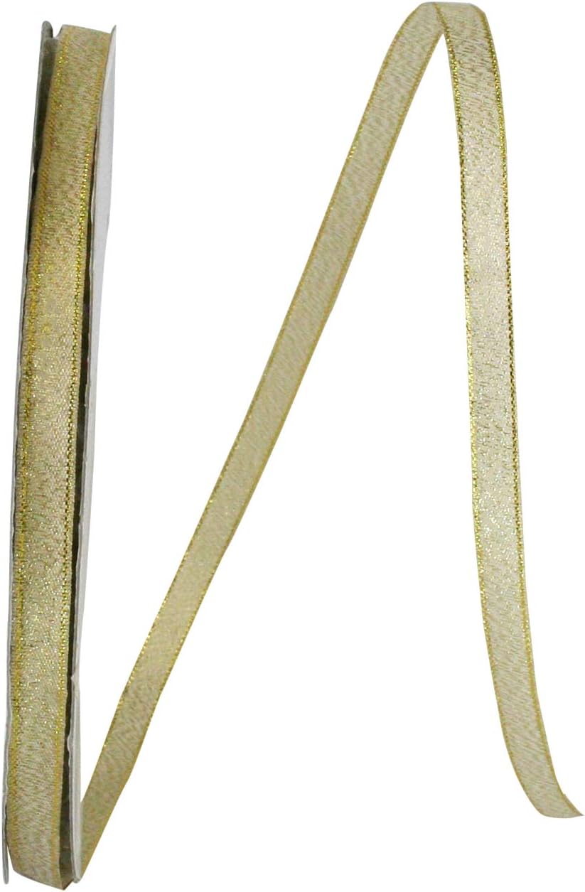 Amazon.com: Reliant Ribbon Metallic Sparkle Shimmer Lame Ribbon, 3/8 ...