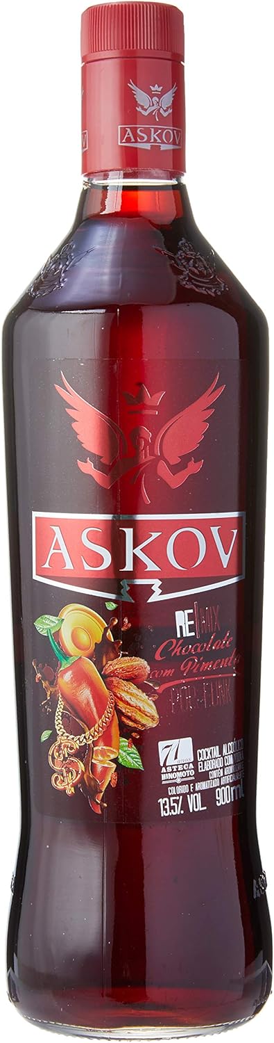 Vodka Askov Chocolate Pimenta 900Ml | Amazon.com.br