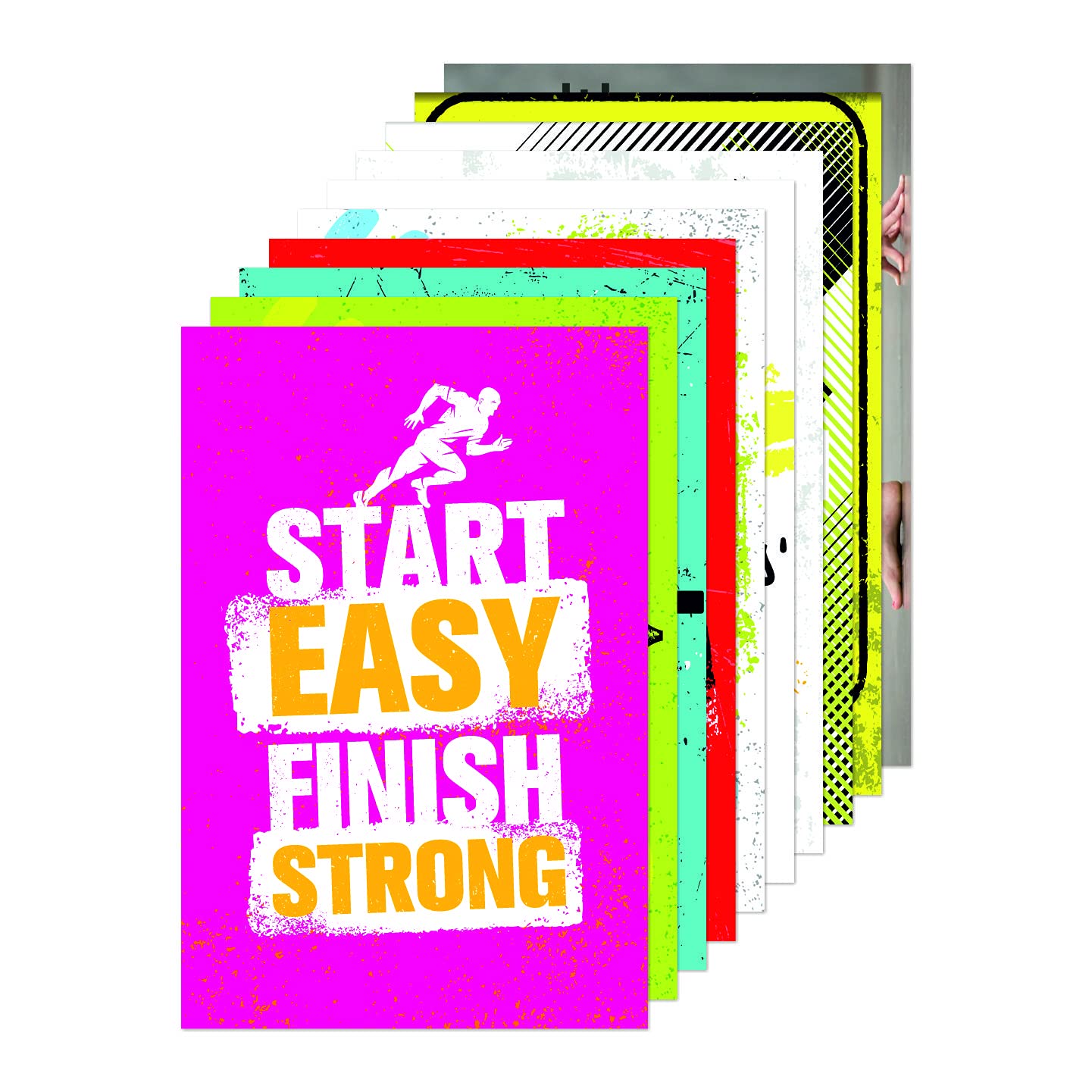 PRINTELLIGENT Quote and motivational poster set of 10 size (45 cm x 30 ...