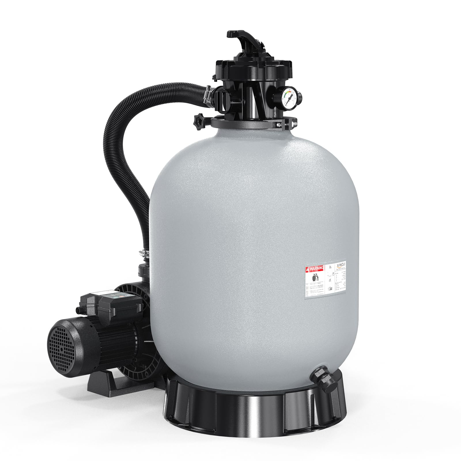 Snapklik.com : VINGLI Sand Pool Filter 19in Tank
