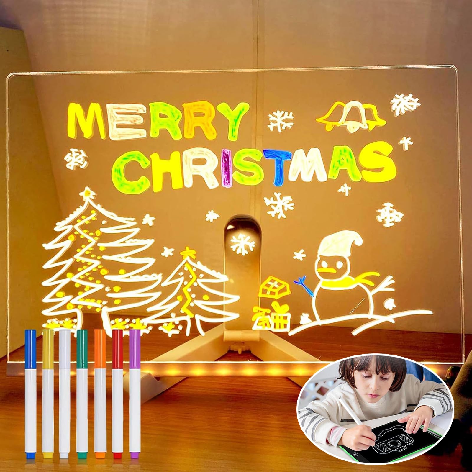 Amazon.com : LED Acrylic Board with Colors,LED Acrylic Message Board ...