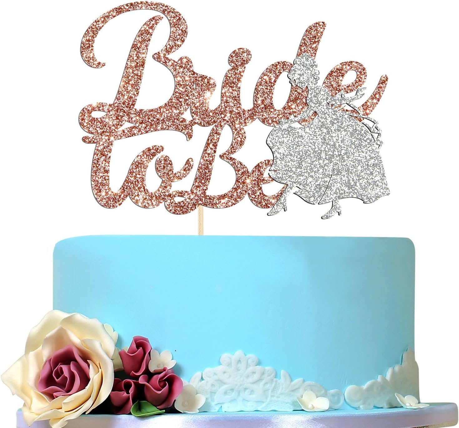 Amazon.com: Bride to Be Cake Topper, Bridal Shower Cake Topper, Wedding ...