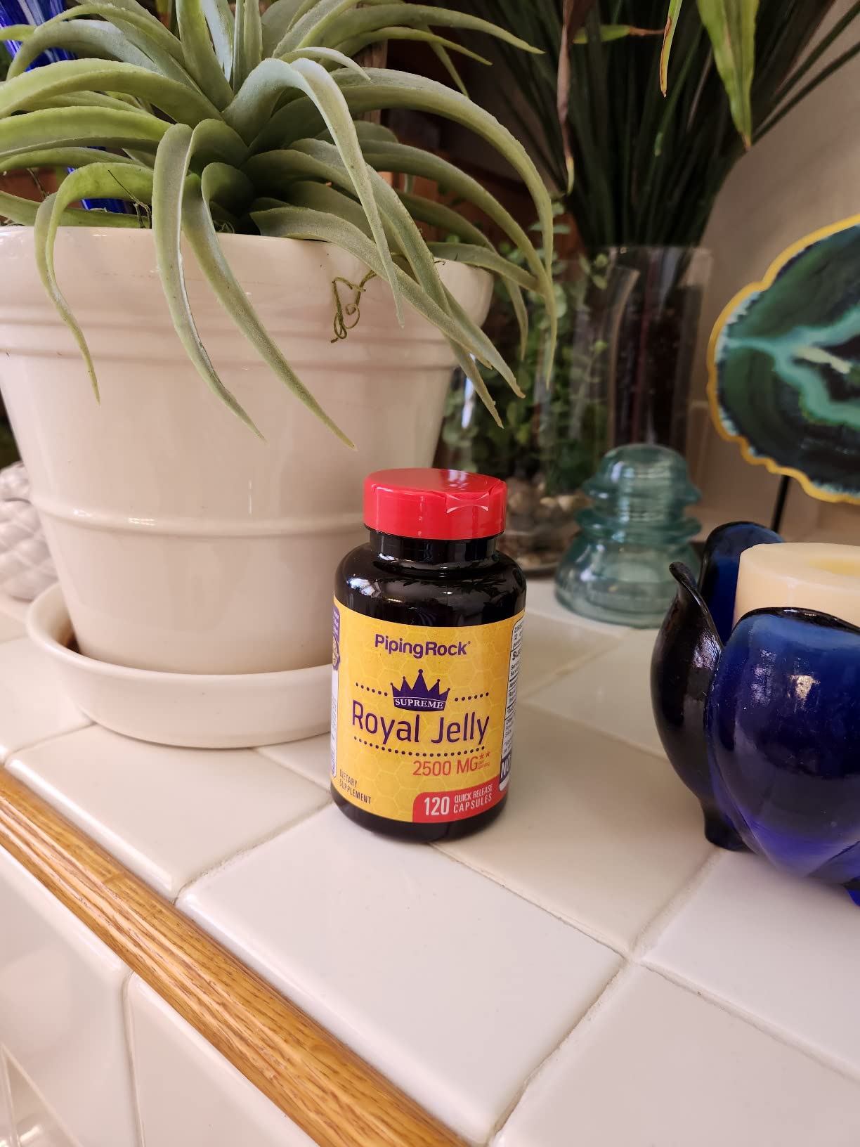 Amazon.com: Piping Rock Royal Jelly Capsules 2500 mg | 120 Count | Non ...