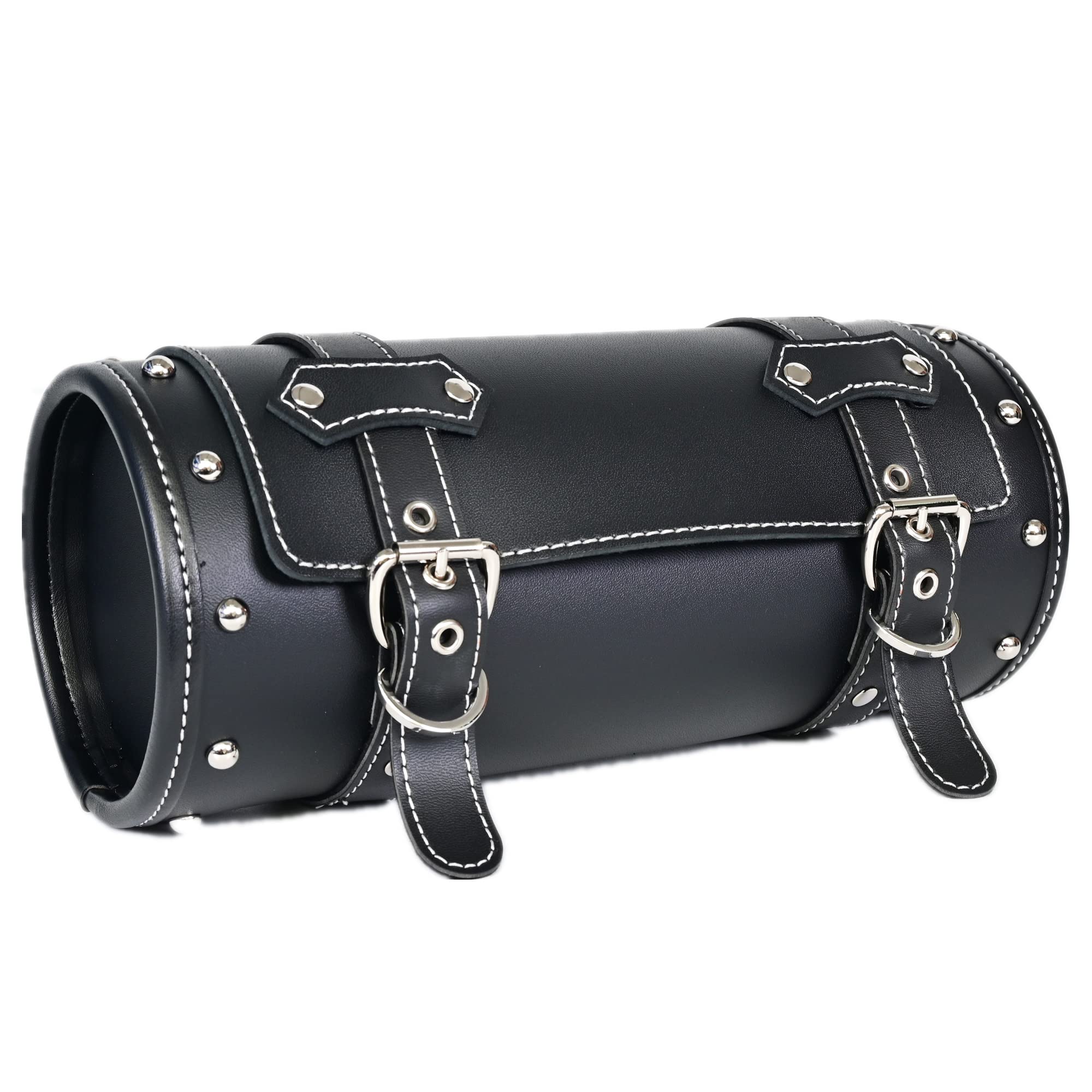 Amazon.com: Motorcycle Pvc Faux Leather Tool Bag|Universal Fork Bag ...