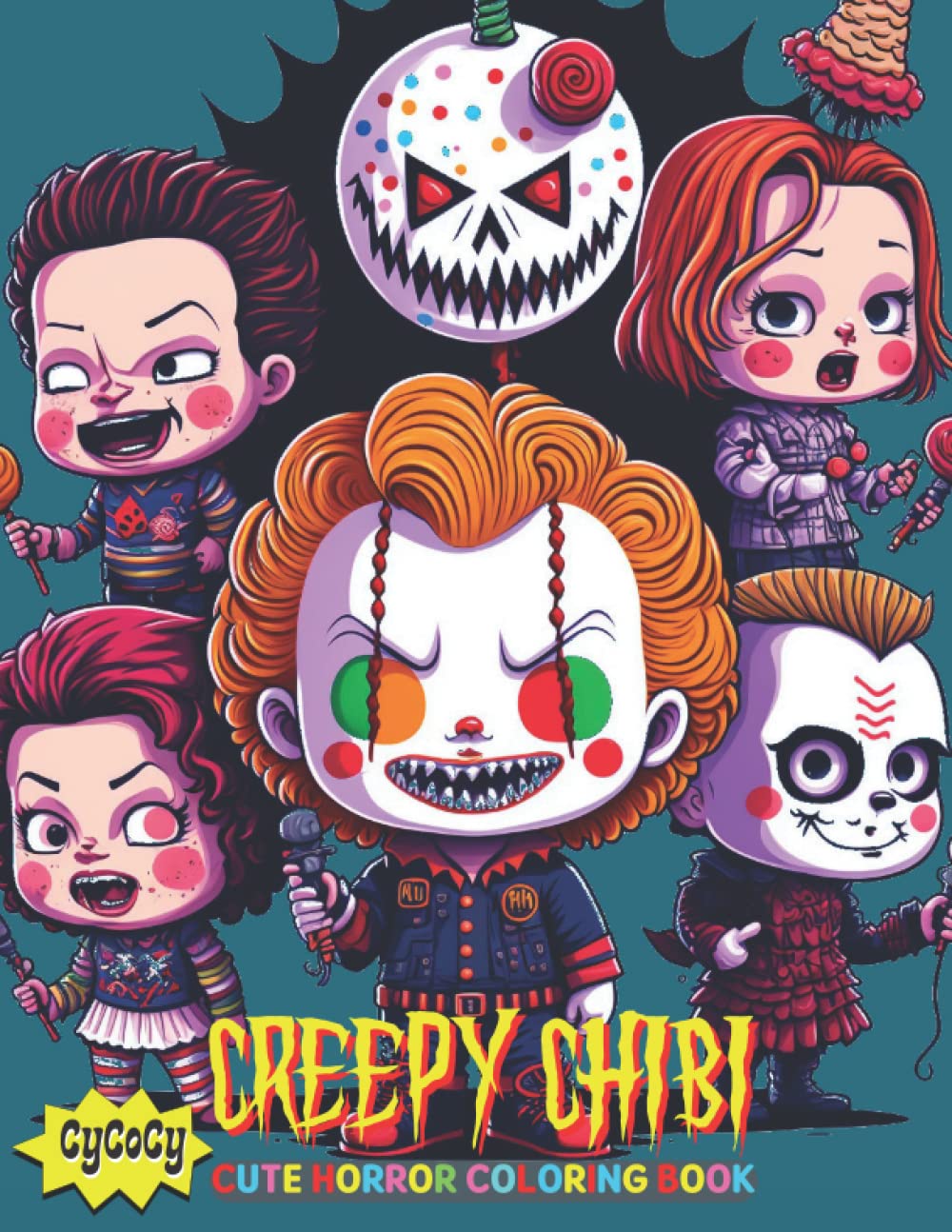 Buy Creepy Chibi Cute Horror Coloring Book: 45+ Spooky Coloring Pages ...