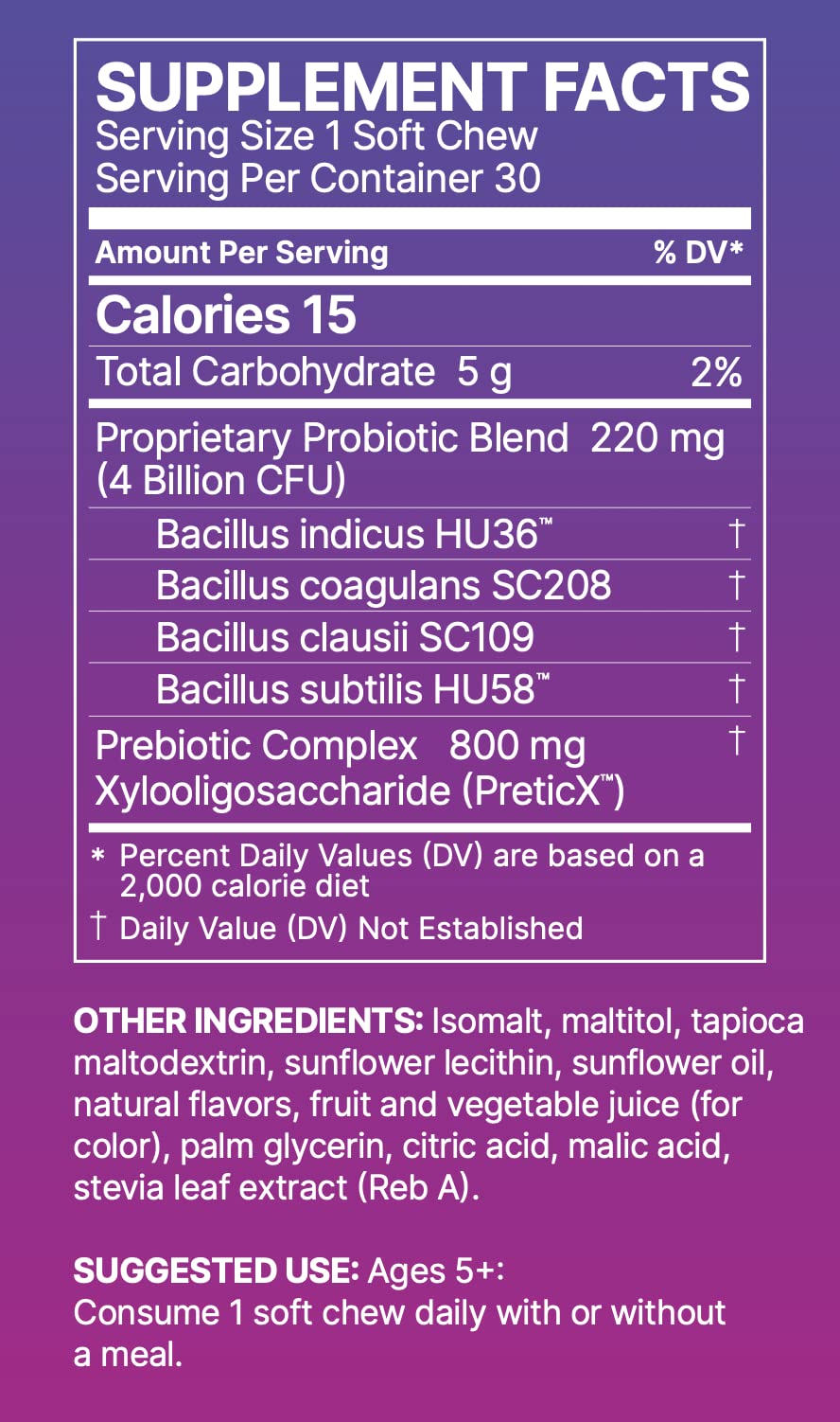 Snapklik.com : Microbiome Labs Synbiotic Chews - Prebiotics And ...