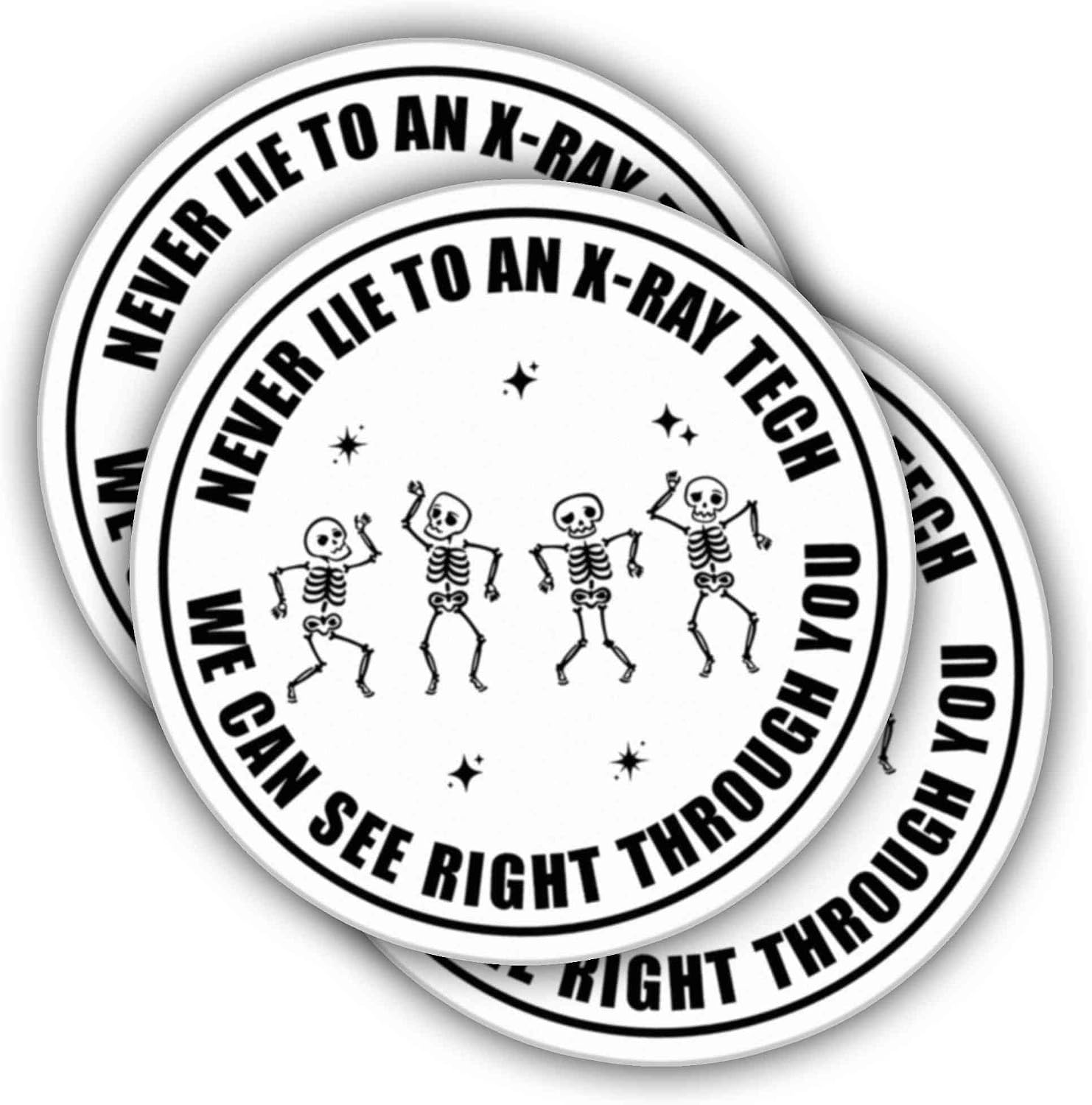 Amazon.com: (3pcs 3x3in) Radiology Sticker Technologist Sticker Never ...