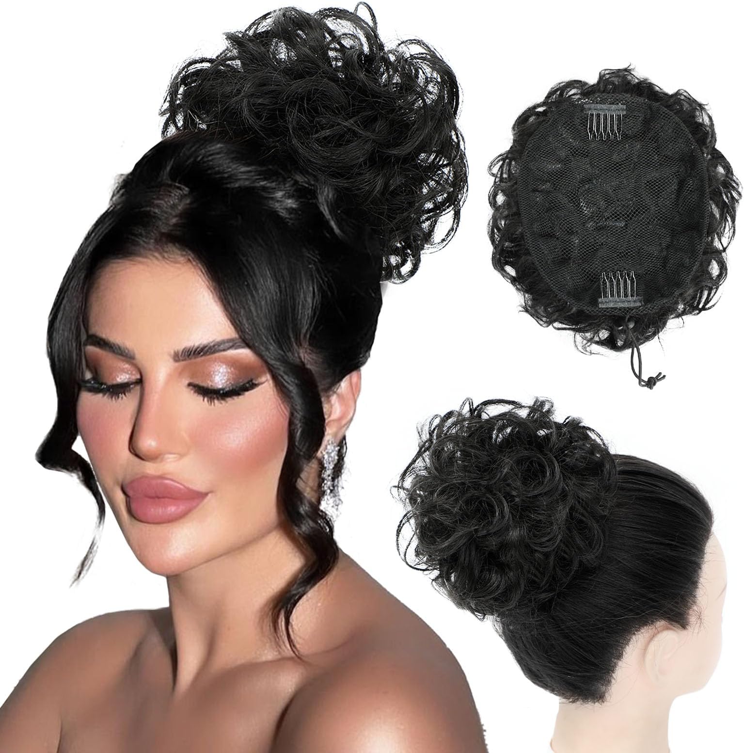 Amazon.com : YOUGRACE Messy Bun Hair Piece, Drawstring Hair Bun ...