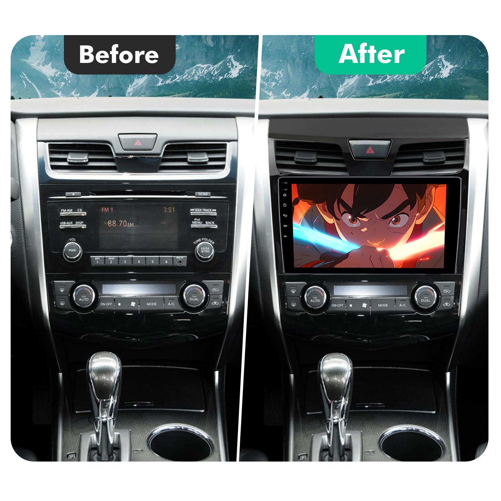 10.1-Inch IPS Touchscreen Android 10 Car Stereo for Nissan Altima 2013 ...