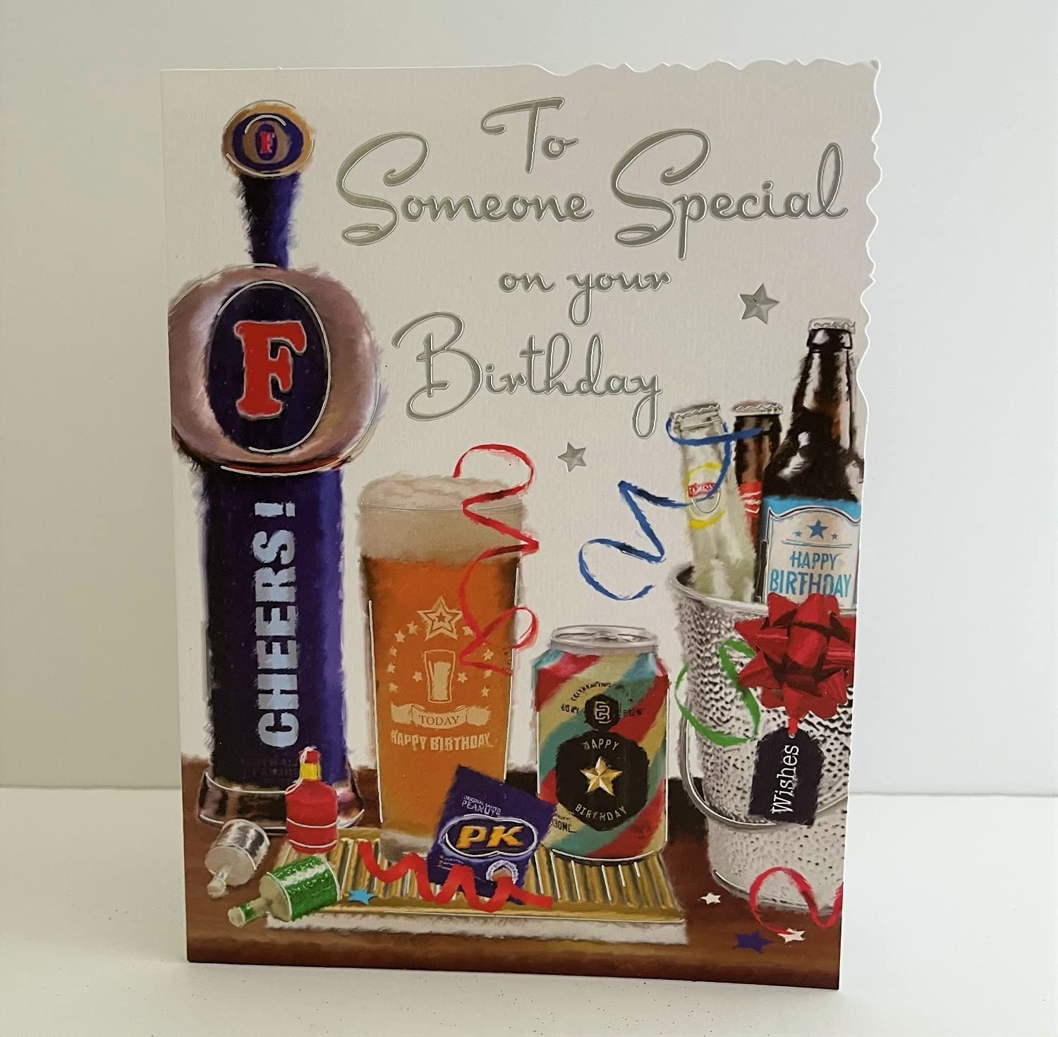 Jonny Javelin Male Someone Special Birthday Card - Beer Pump Ice Bucket ...