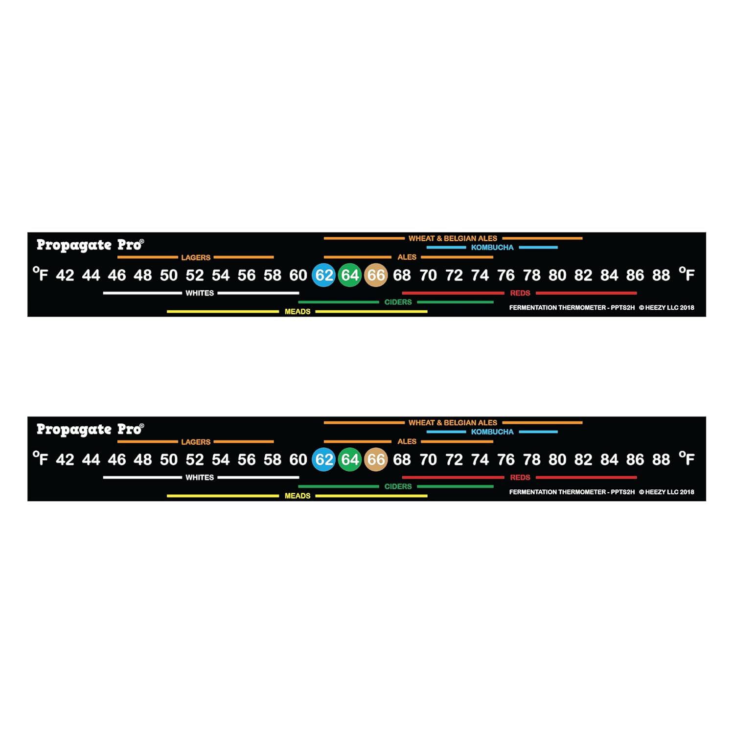 Amazon.com: Stick On Brewing Thermometer Strip | Adhesive Temperature ...