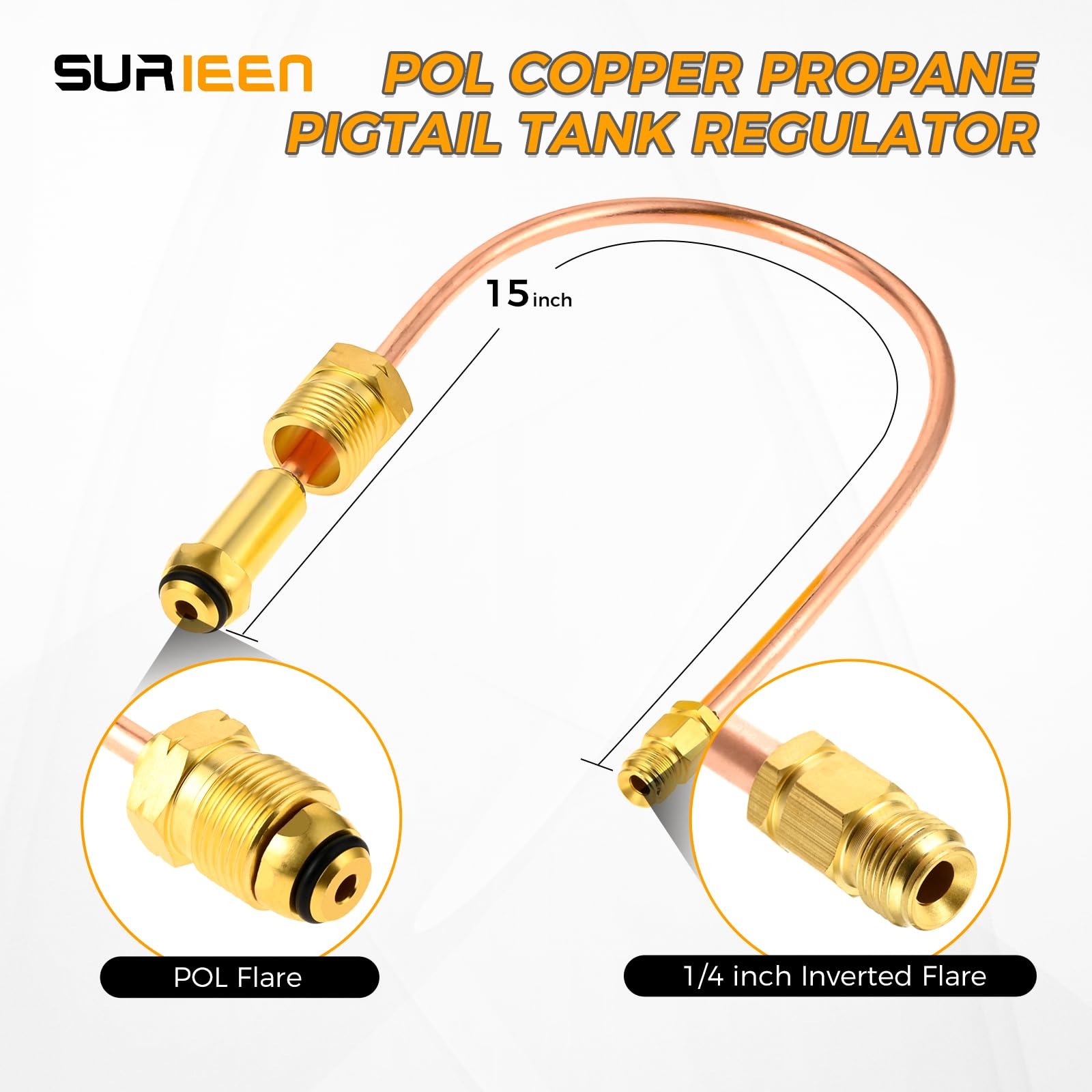 Snapklik.com : SURIEEN Automatic Changeover Regulators Copper Pigtail ...