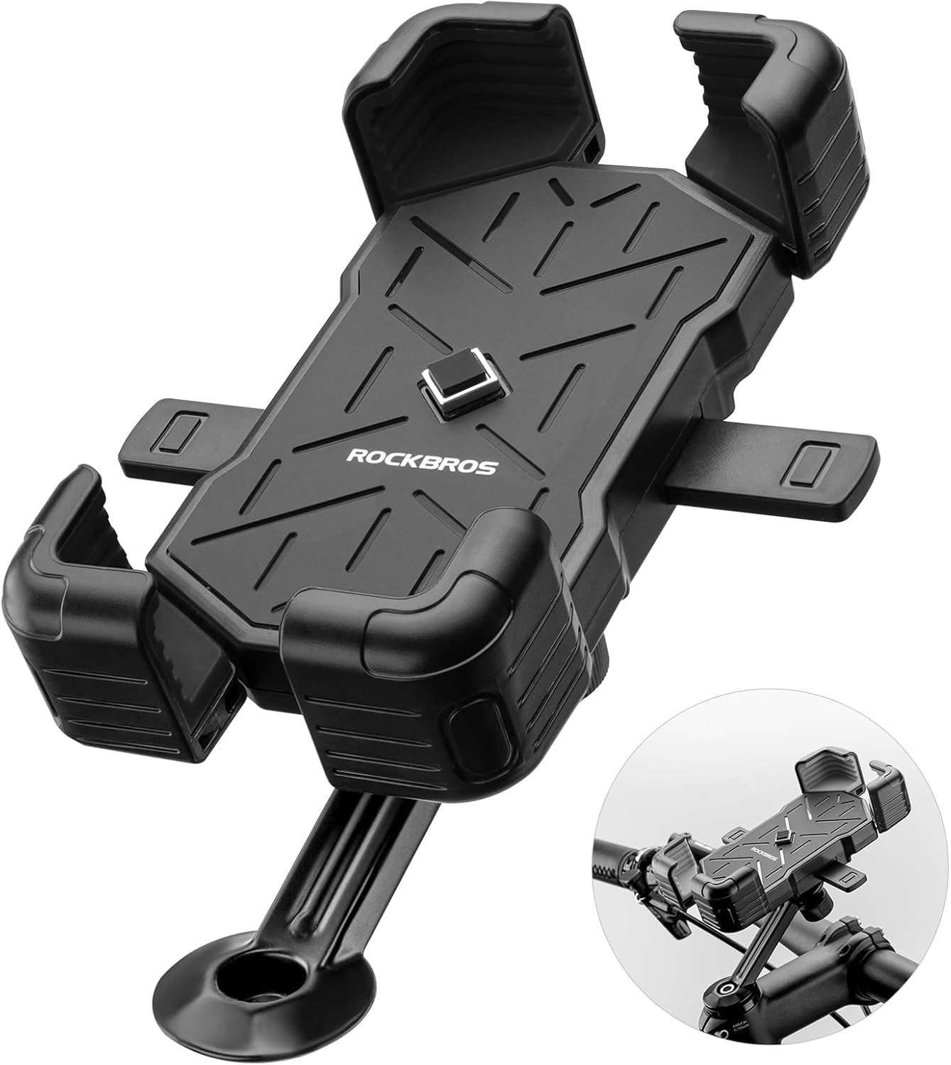 Amazon.com: ROCKBROS Motorcycle Bike Phone Holder Mount, for 4.5''-7.1 ...