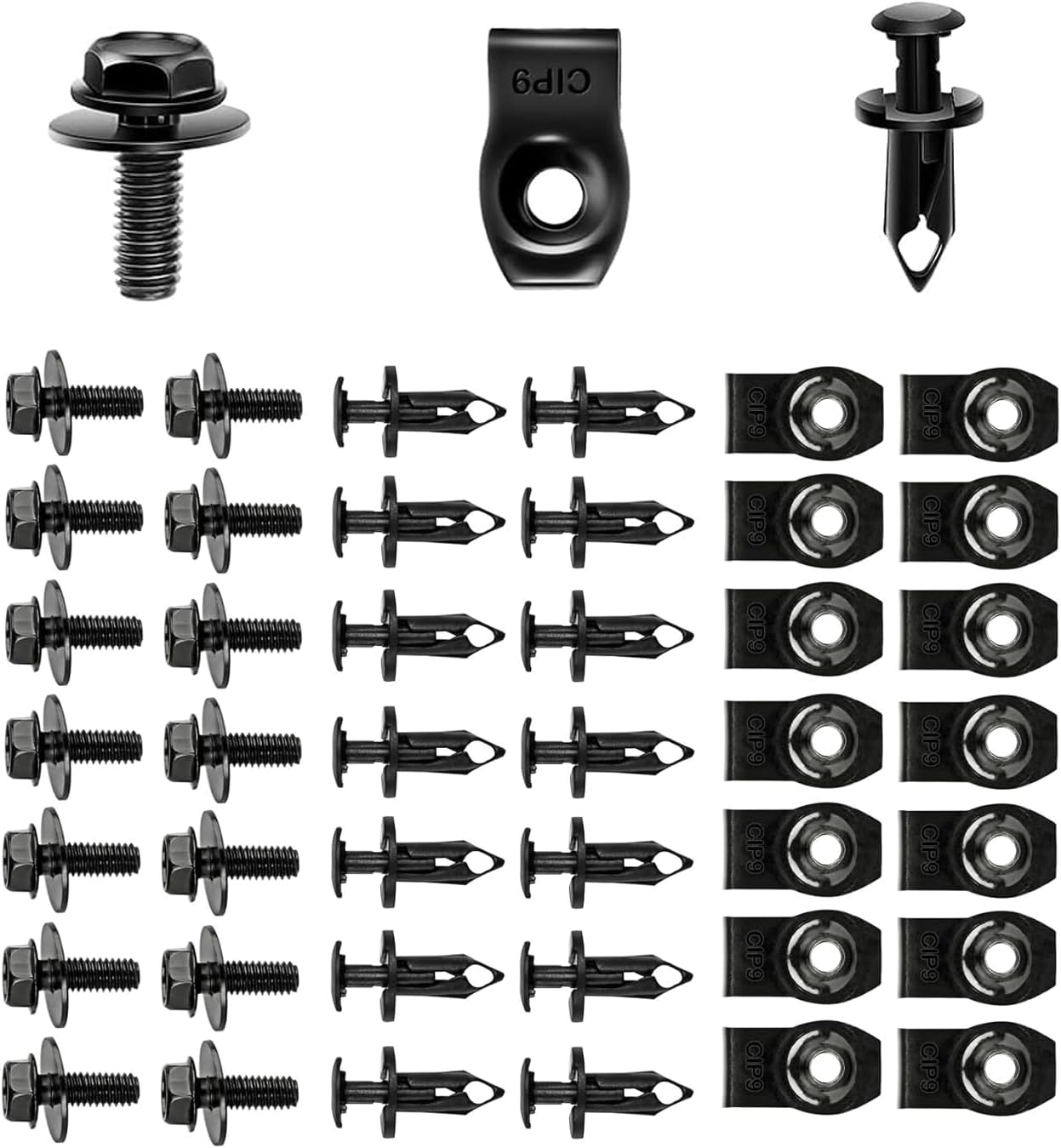 Amazon.com: Bumper Fender Liner Push Retainer Fastener Rivet Clips ...