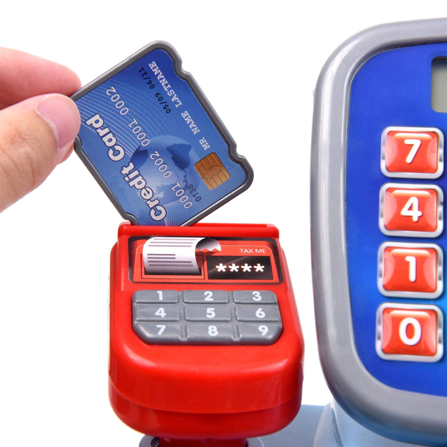 Soka® Battery Operated Cash Register Super Market Till Pretend Play Toy ...