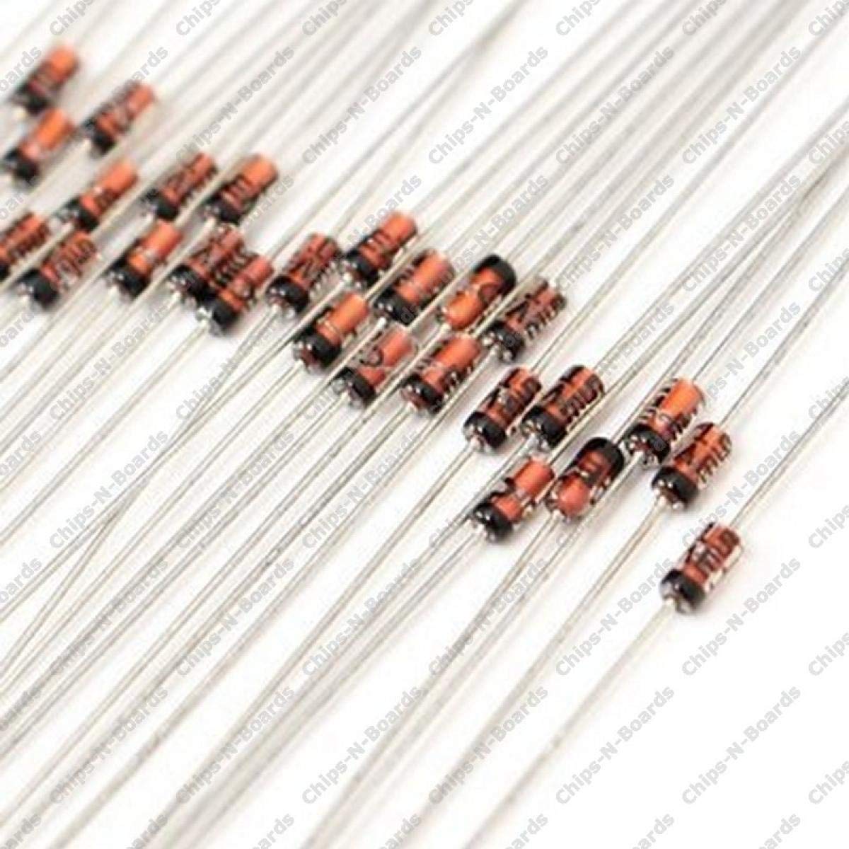 100 Pcs 3.3V Zener Diode 250mW Pack - Precision Voltage Regulation for ...