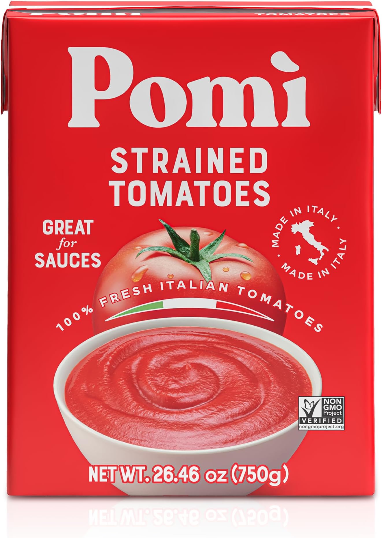Amazon.com : Pomì Strained Tomatoes - Creamy, Velvety Tomato Puree, No ...