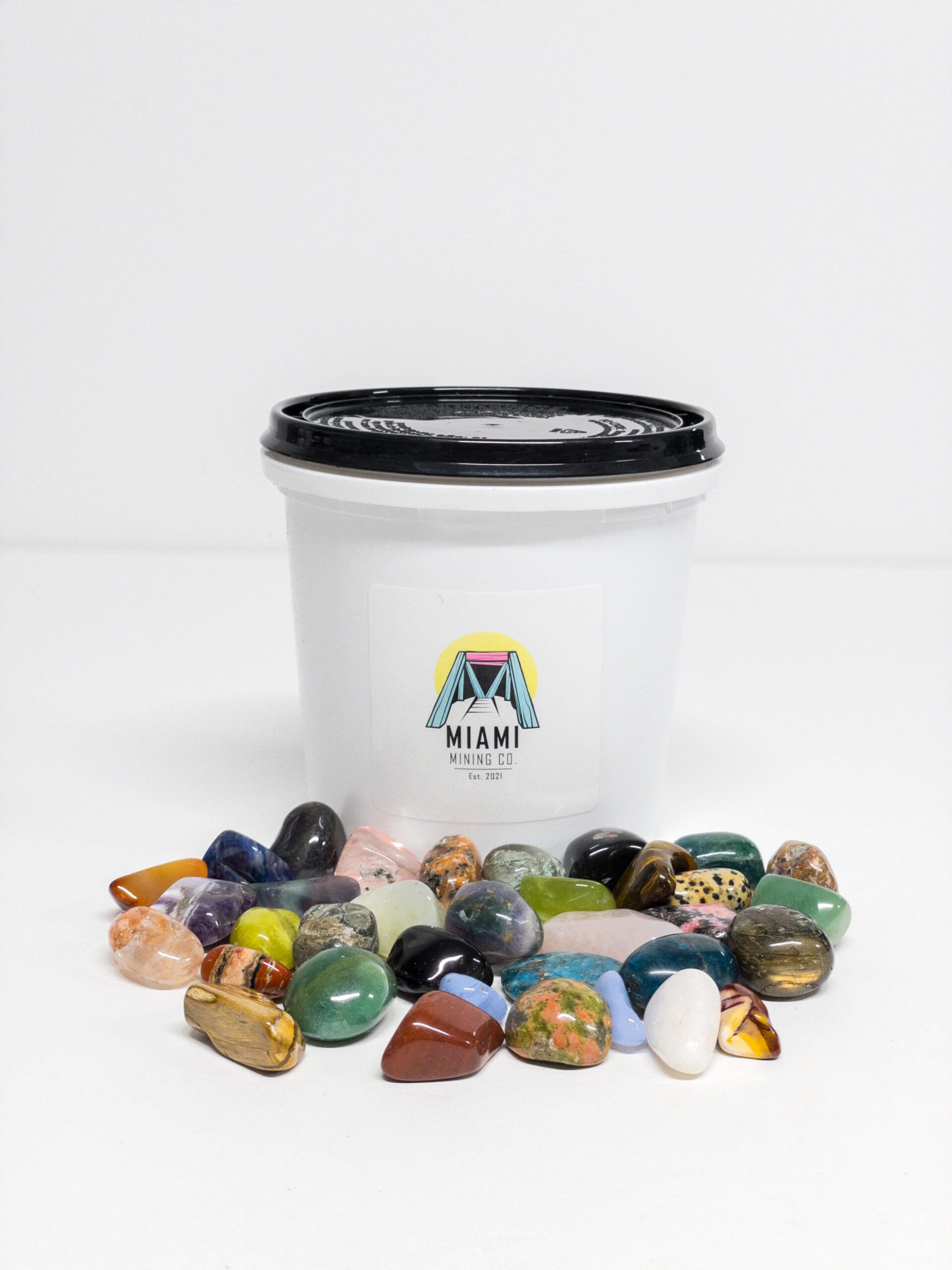 Amazon.com: Tumbled Gemstone Mining Bucket - Unique Gift Idea for ...