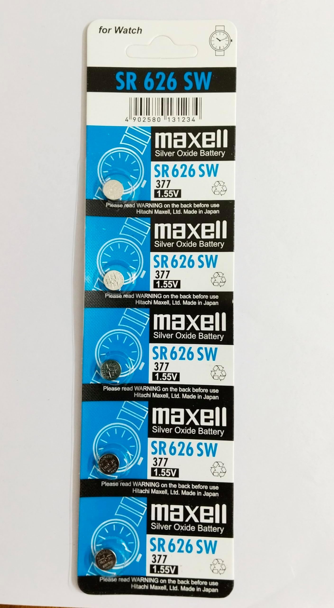 Atom SR626SW 377 Battery Compatible for Titan, Sonata, Fossil, Fastrack ...