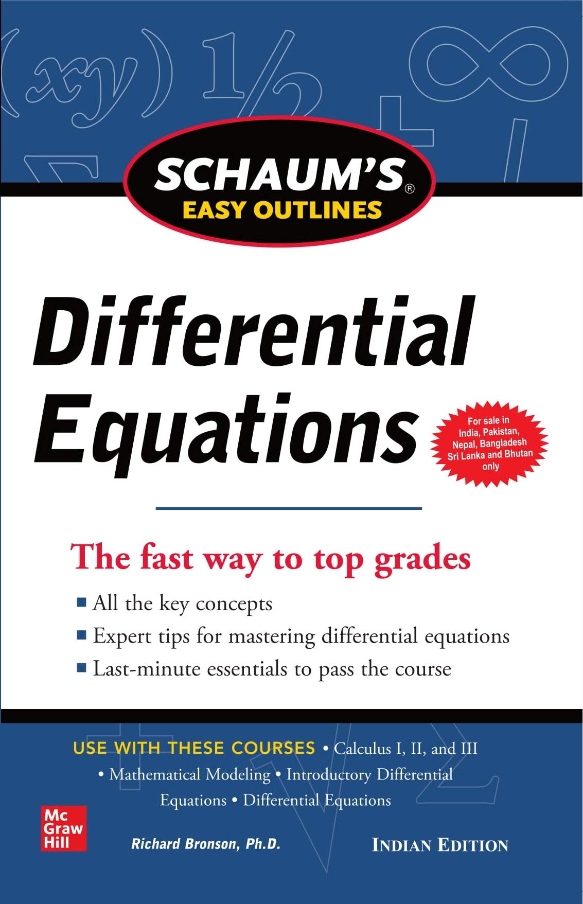Buy SCHAUM'S EASY OUTLINE OF DIFFERENTIAL EQUATIONS: 1ST EDITION Book ...