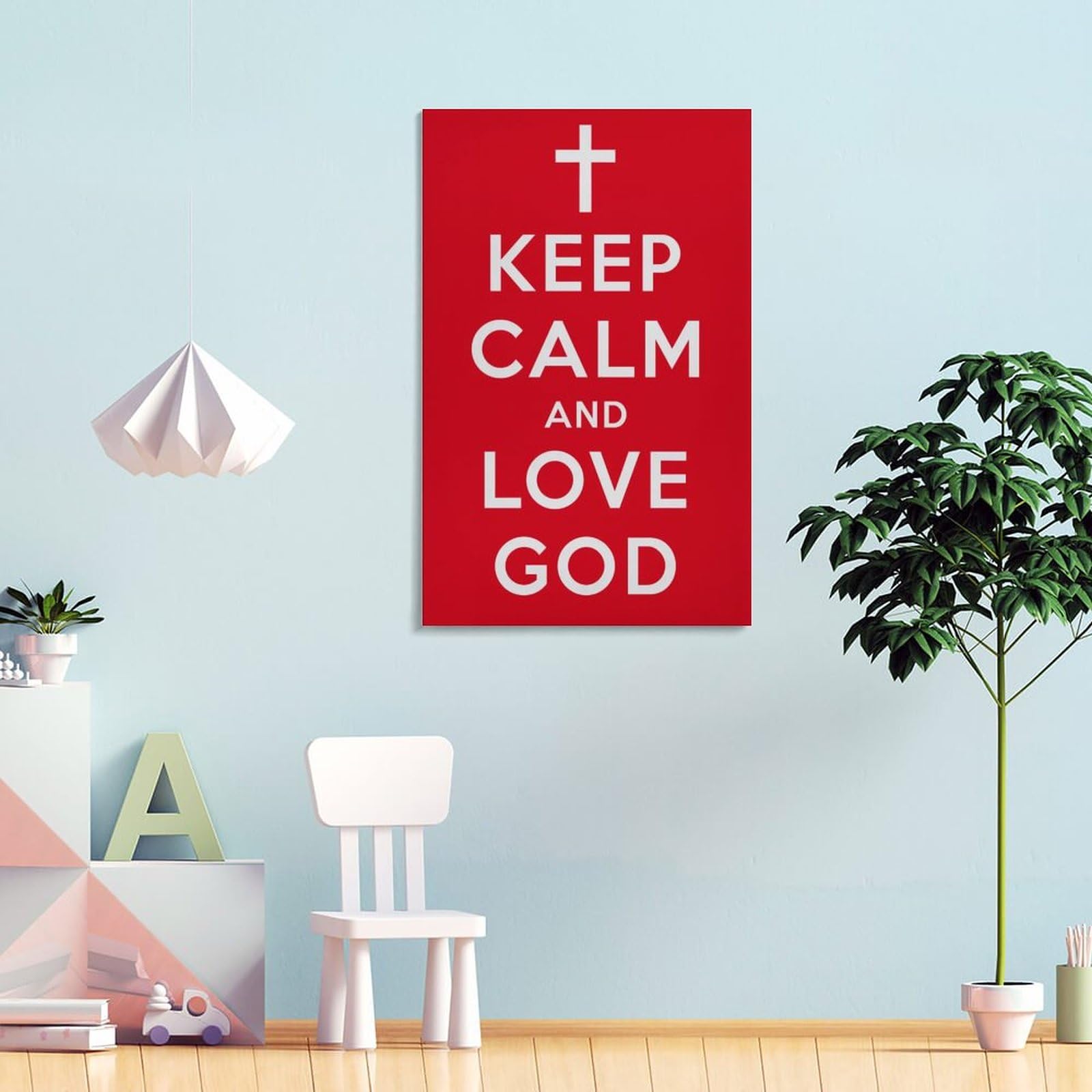 Keep Calm And Love God Wallpaper