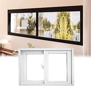Basement Window Replacement 32"W x 19"H (81x48cm), Aluminum Horizontal ...