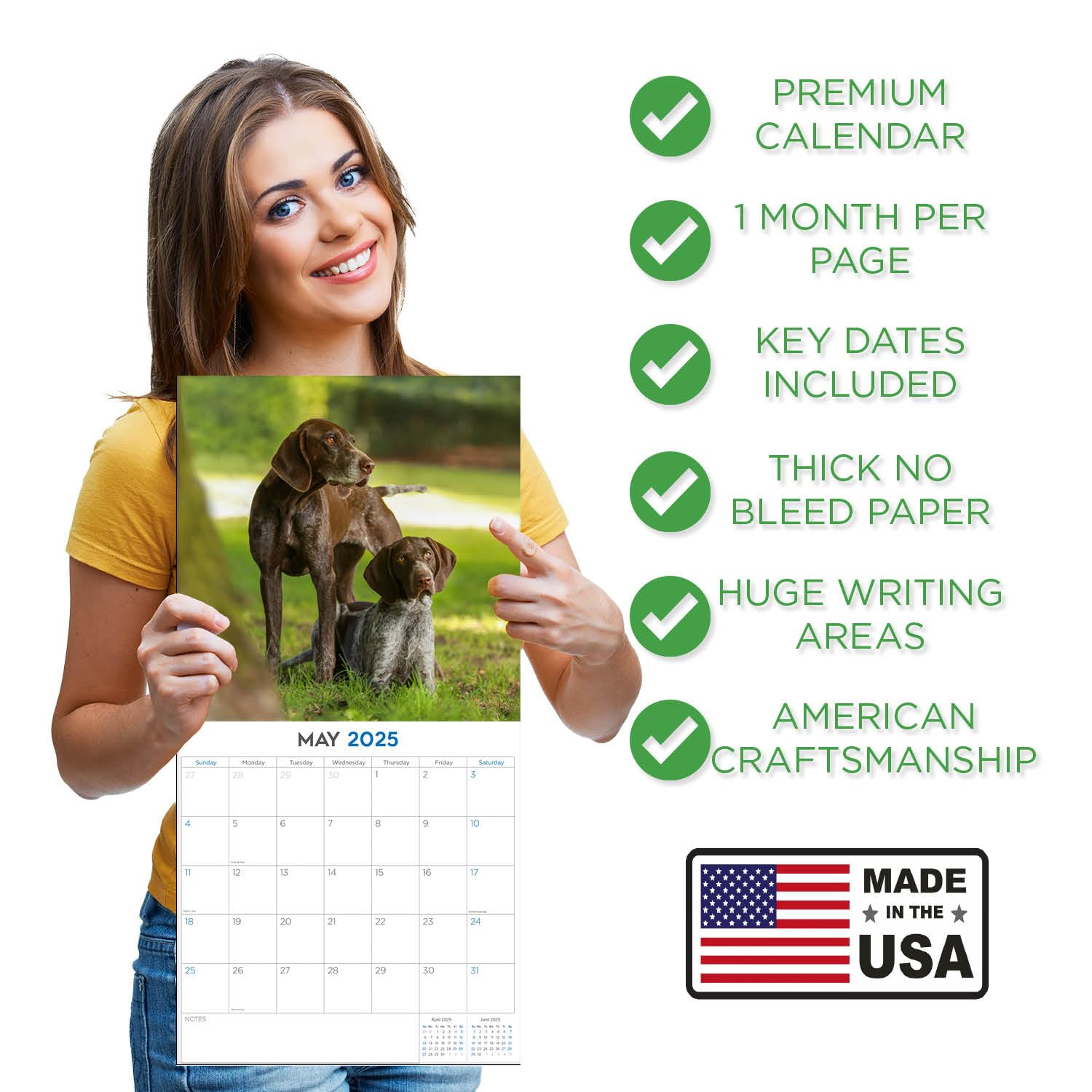 Snapklik.com : 2025 German Shorthaired Pointer Calendar - Dog Breed ...