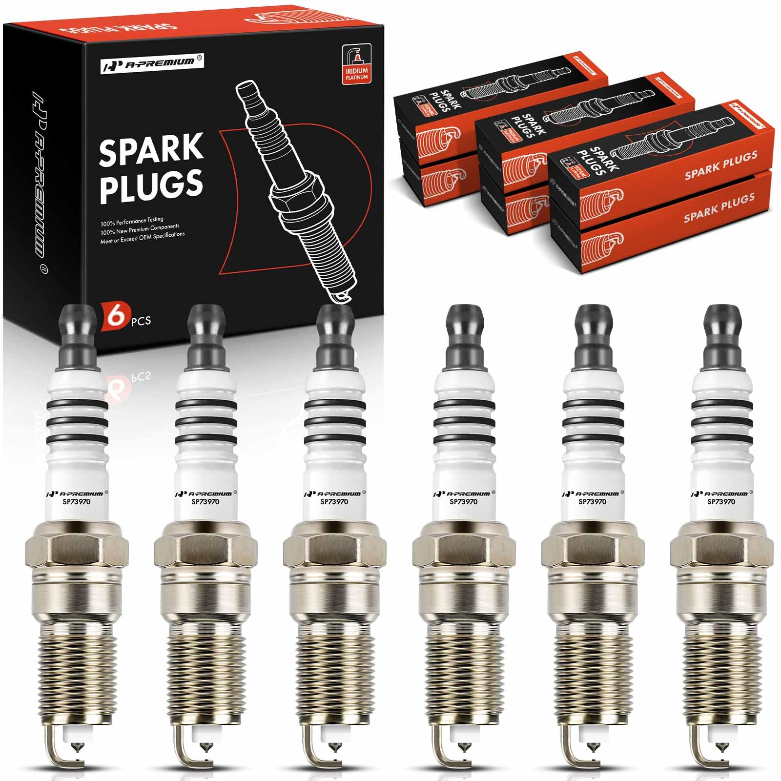 Amazon.com: A-Premium Iridium & Platinum Spark Plugs Compatible with ...