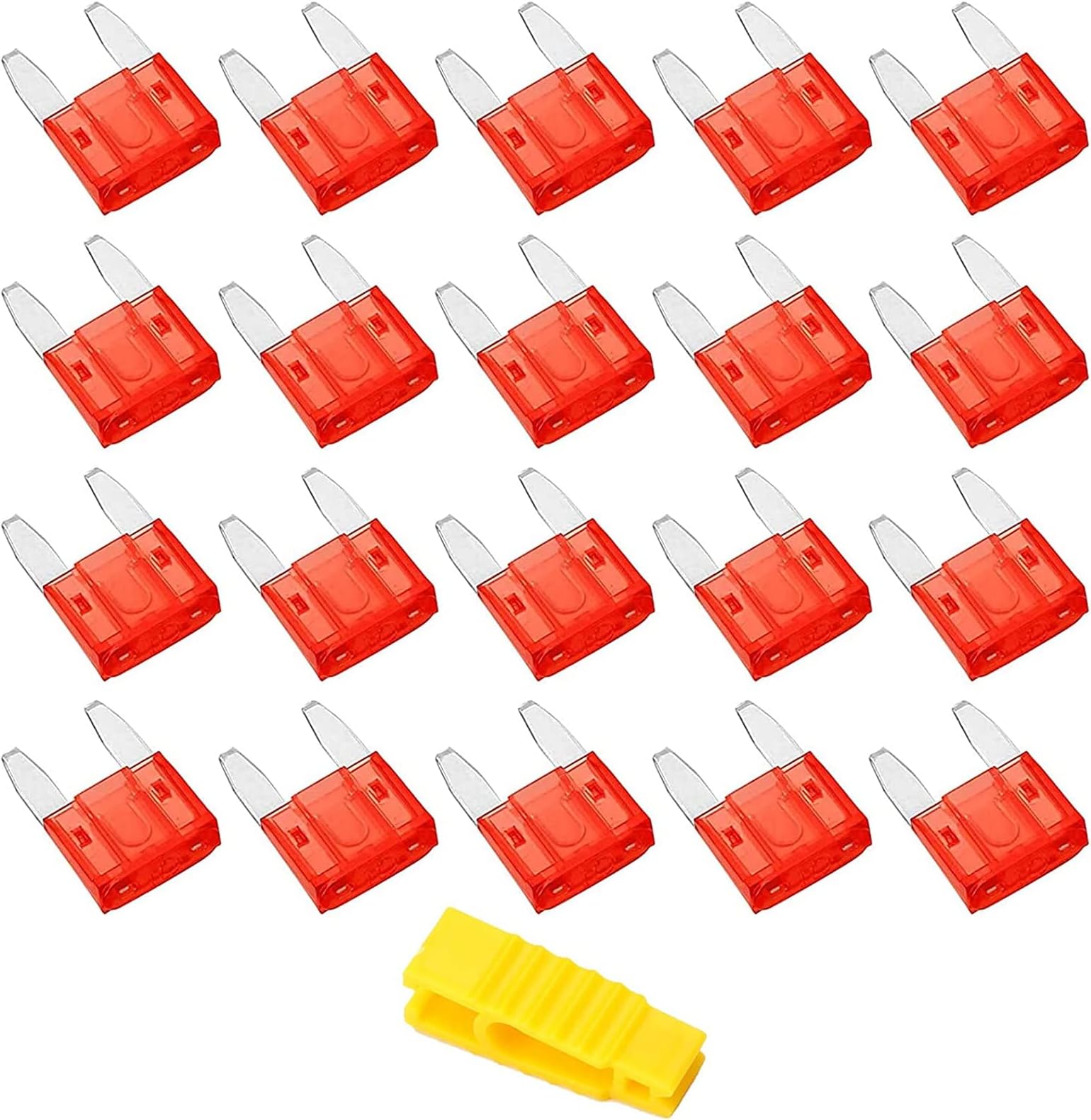 MINI AUTO CAR BLADE FUSE 10A 10 AMP RED FUSES x 5 : Amazon.co.uk ...