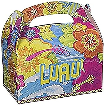 Amazon.com: Rhode Island Novelty Luau Party Boxes Box Treat Favor Box ...