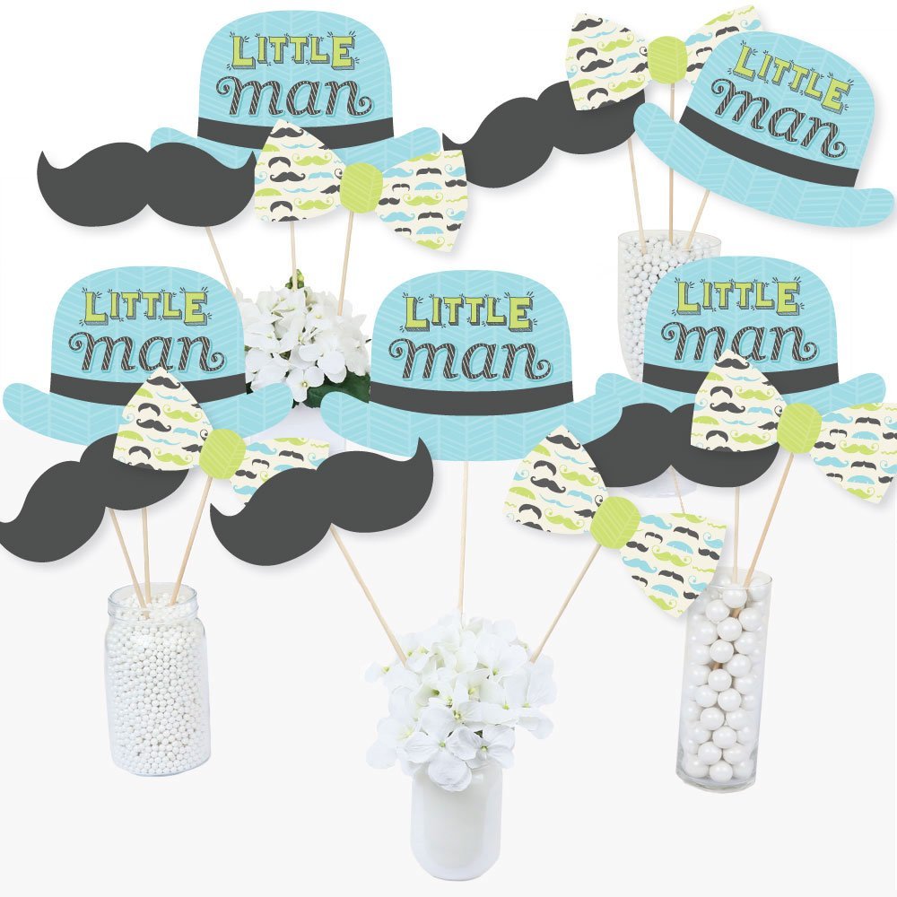 Mustache Party Centerpieces