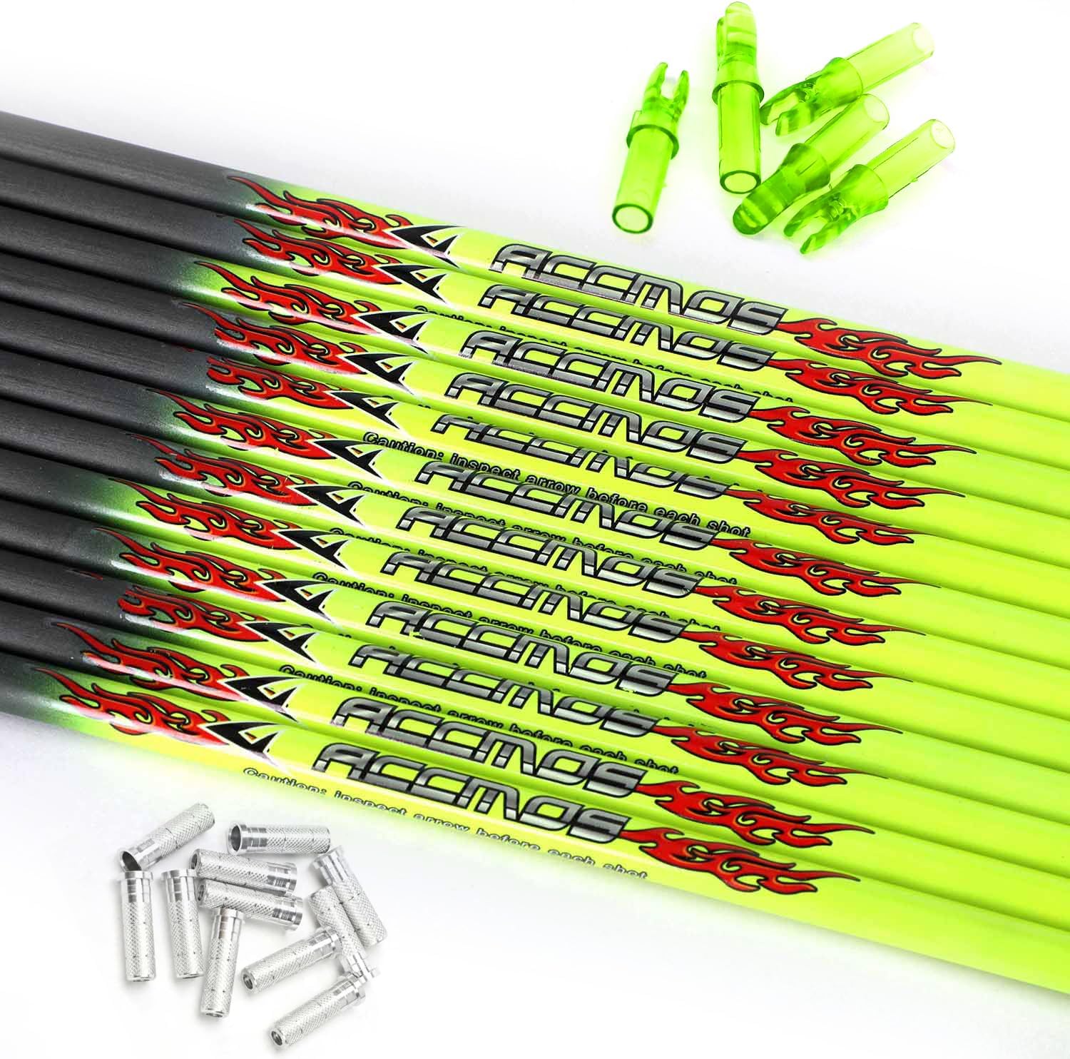Amazon.com : PHILOCS 6/12pc Custom Length Carbon Arrow Shafts Spine 300 ...