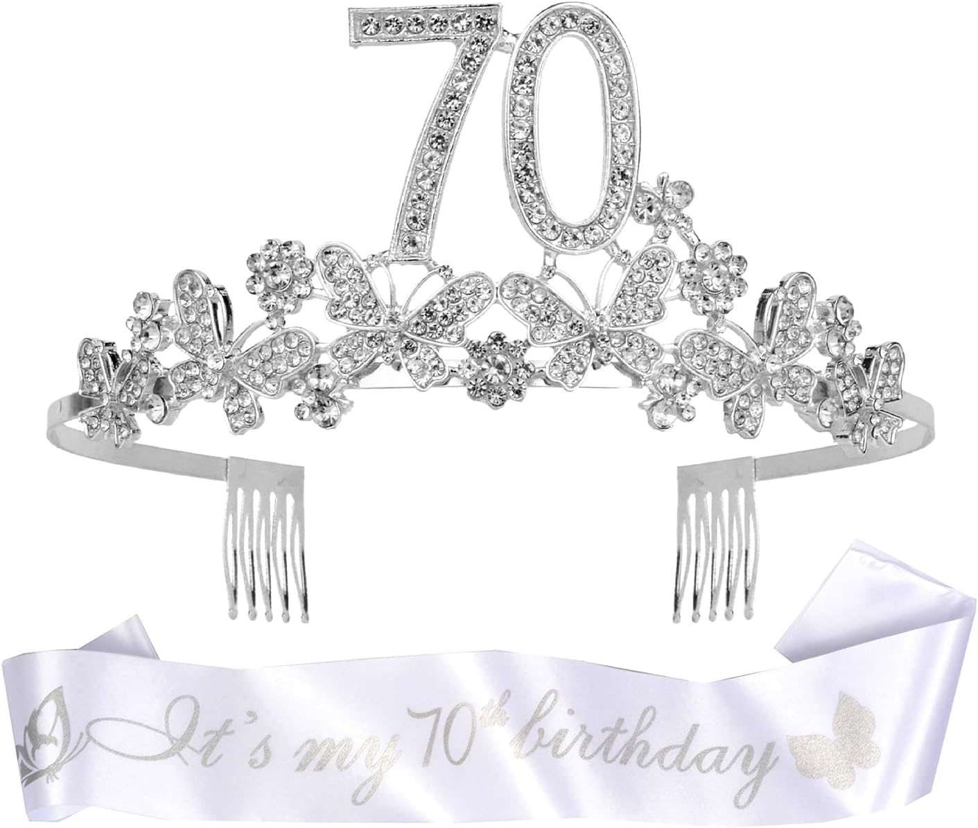 Amazon.com: 70th Birthday, 70th Birthday Gifts for Women, 70th Birthday Crown, 70th Birthday ...