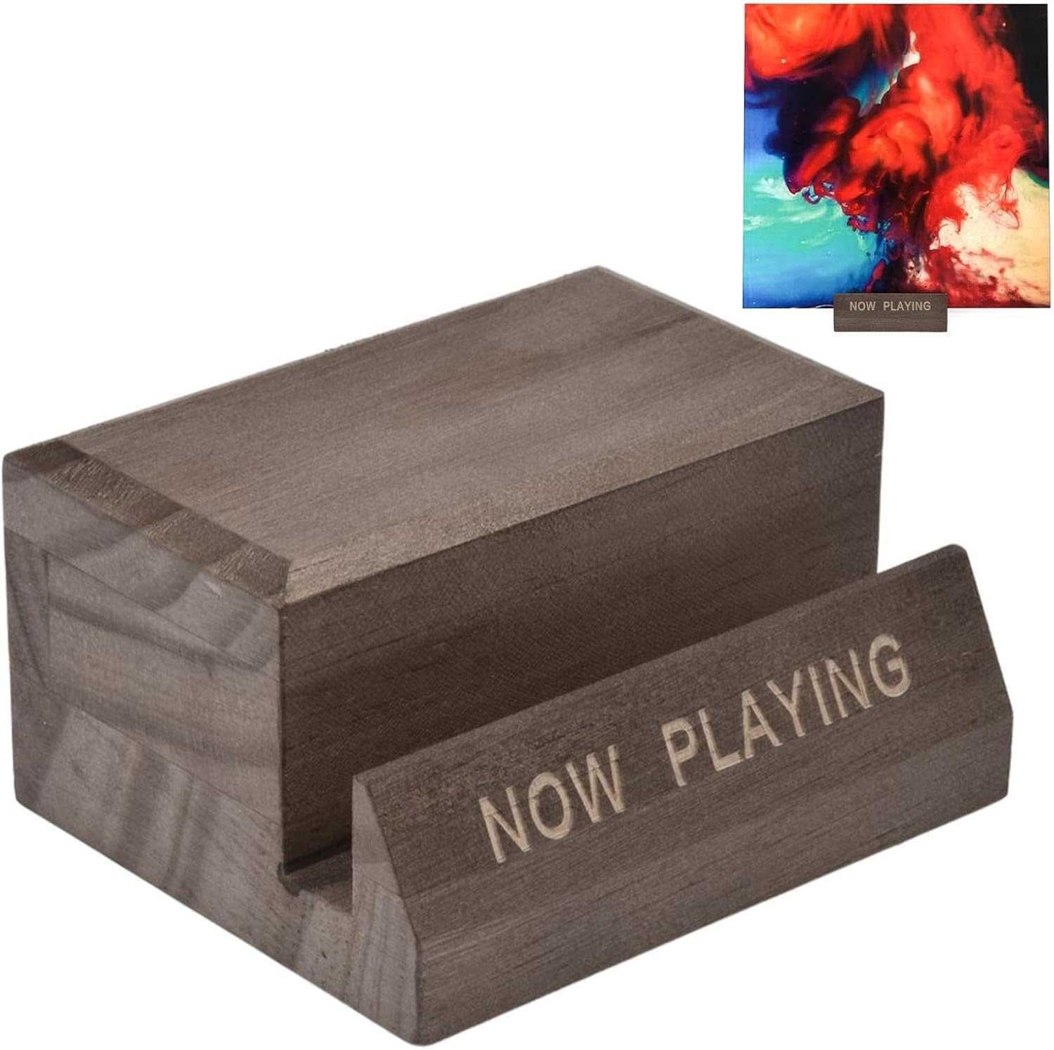 Vinyl Record Holder Display Stand - Wood Album Record Holder | Grooved ...