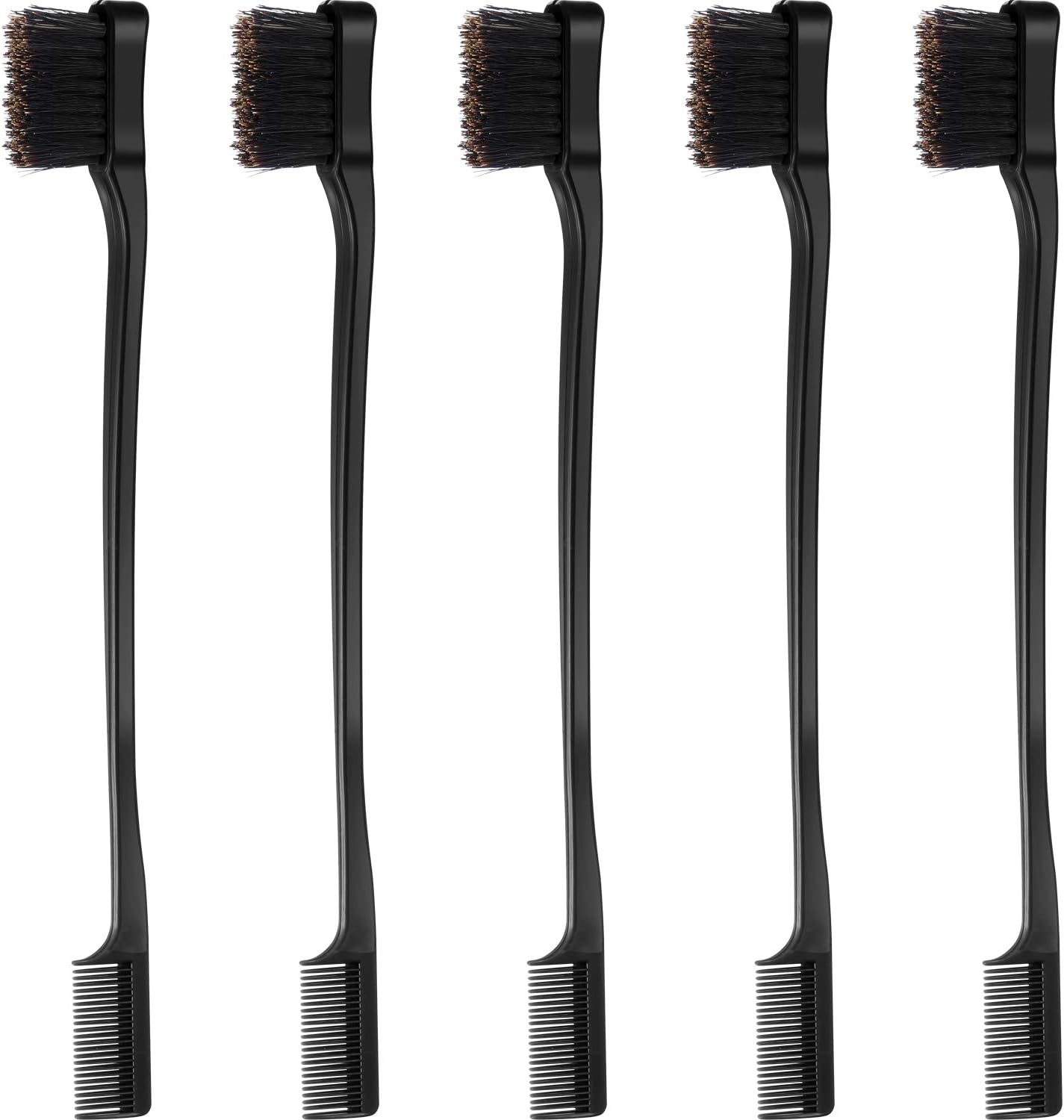 Amazon.com : 5 Pieces Hair Edge Brush Double Sided Control Hair Brush ...