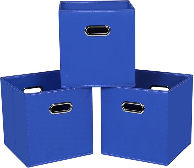 Amazon.com: SEVENDOME Fabric Storage Bins，13 Inch Cube Organizer Bins ...