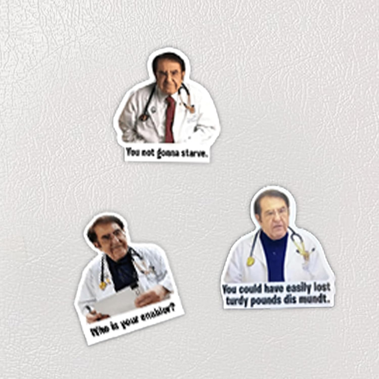 Dr. Nowzaradan Funny Fridge Magnets, 3 Dr. Now Fridge Magnets, Dr Now ...