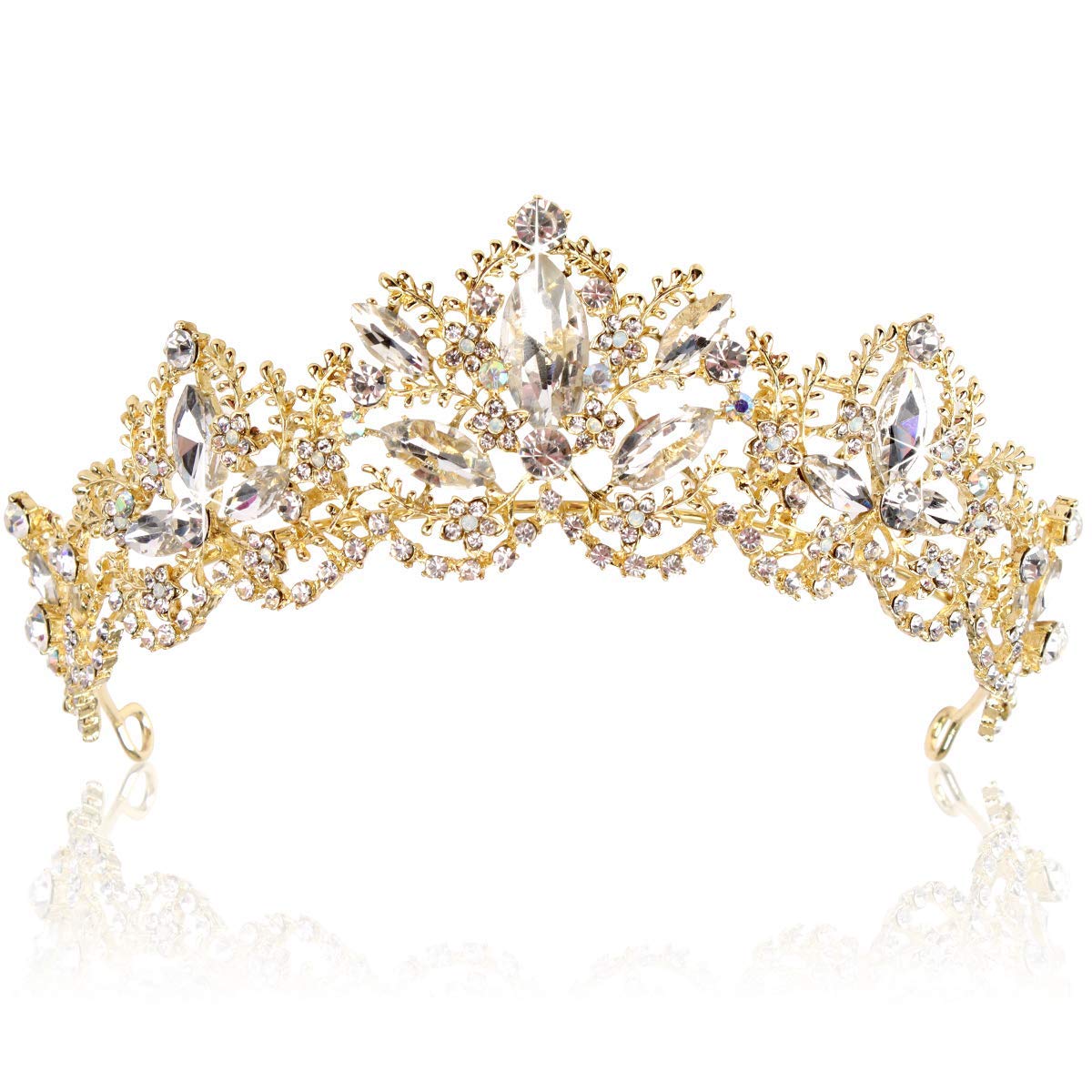 Gold Prom Crowns And Tiaras Gold Color Gorgeous Crystal Bridal Tiaras