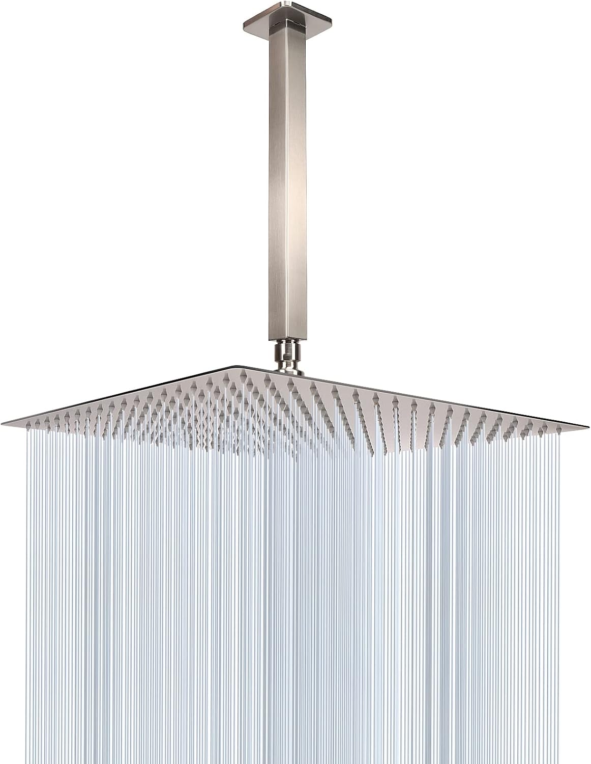 NearMoon Rain Shower Head With Shower Arm, Ceiling Mount Square Shower ...