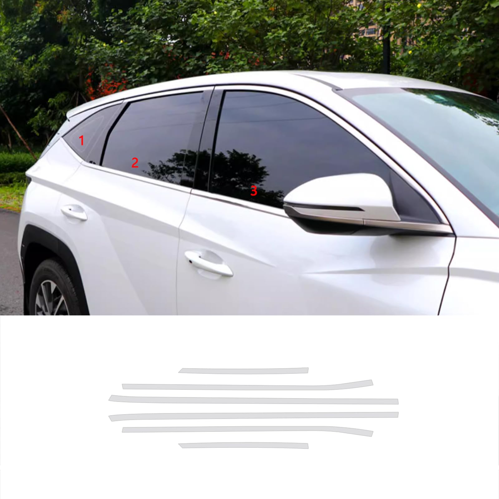 Amazon.com: KELEIMAI Car Accessories Fit for Hyundai Tucson 2024 2023 ...