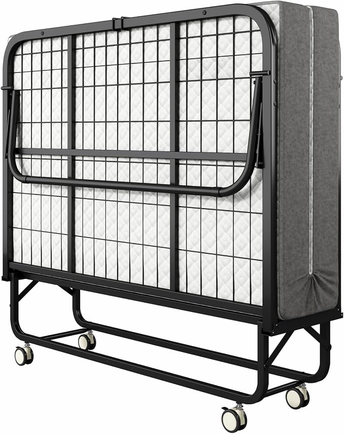 Amazon.com: VKXK Folding Bed with Mattress for Adults, 75" x 45 ...