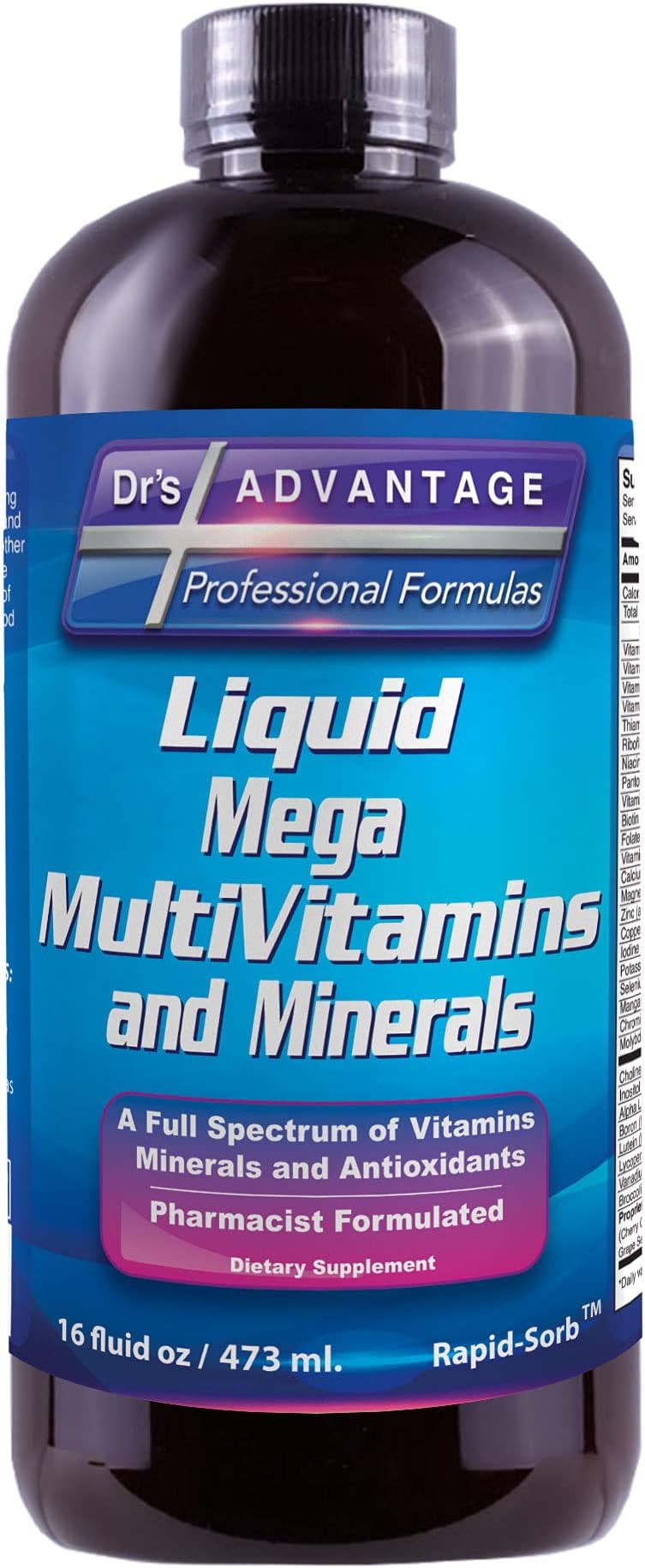 Amazon.com: Drs Advantage - Liquid Mega MultiVitamins & Minerals 16oz ...