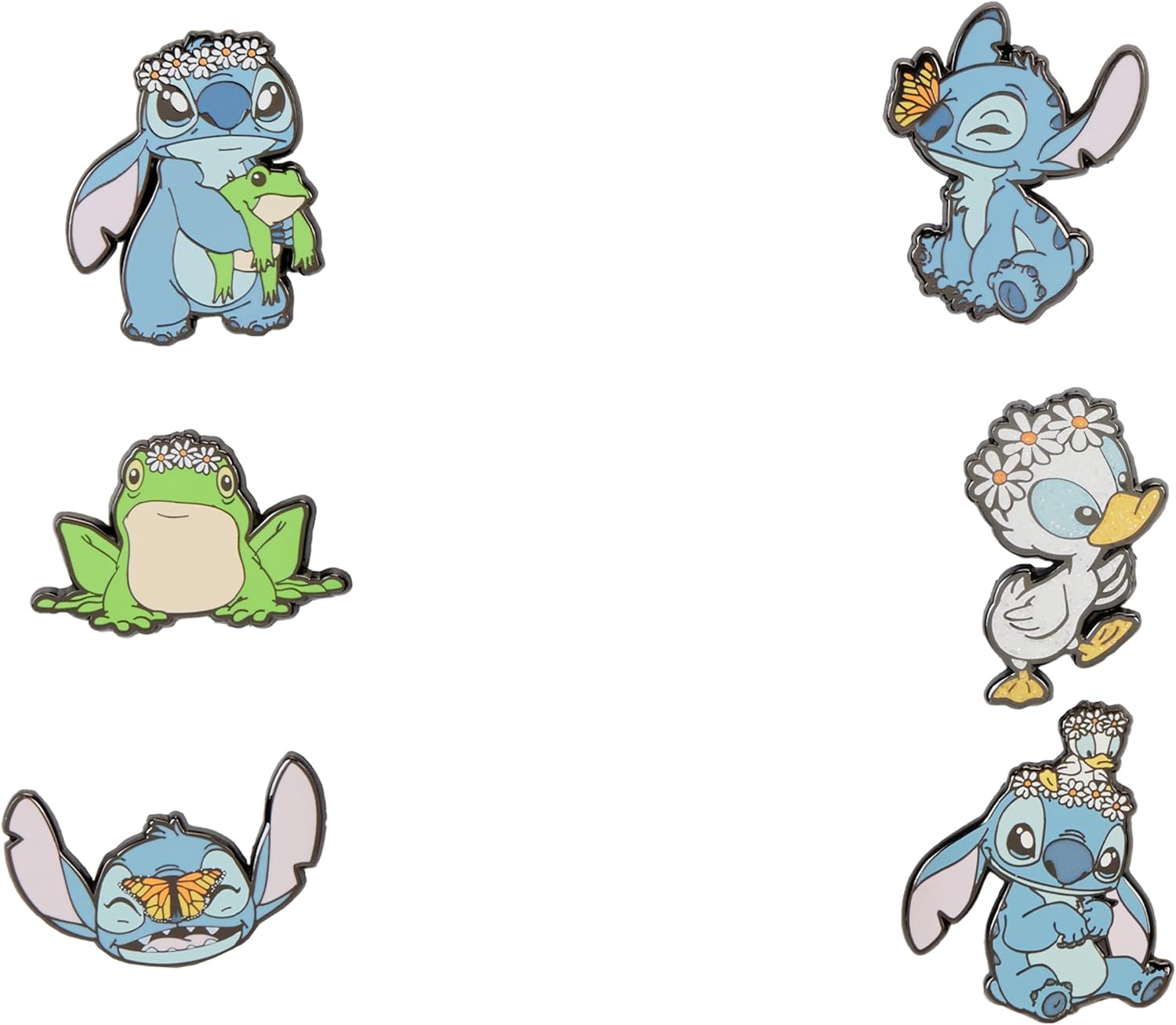 Amazon.com: Loungefly Disney Stitch Springtime Daisy Mystery Box Pin ...