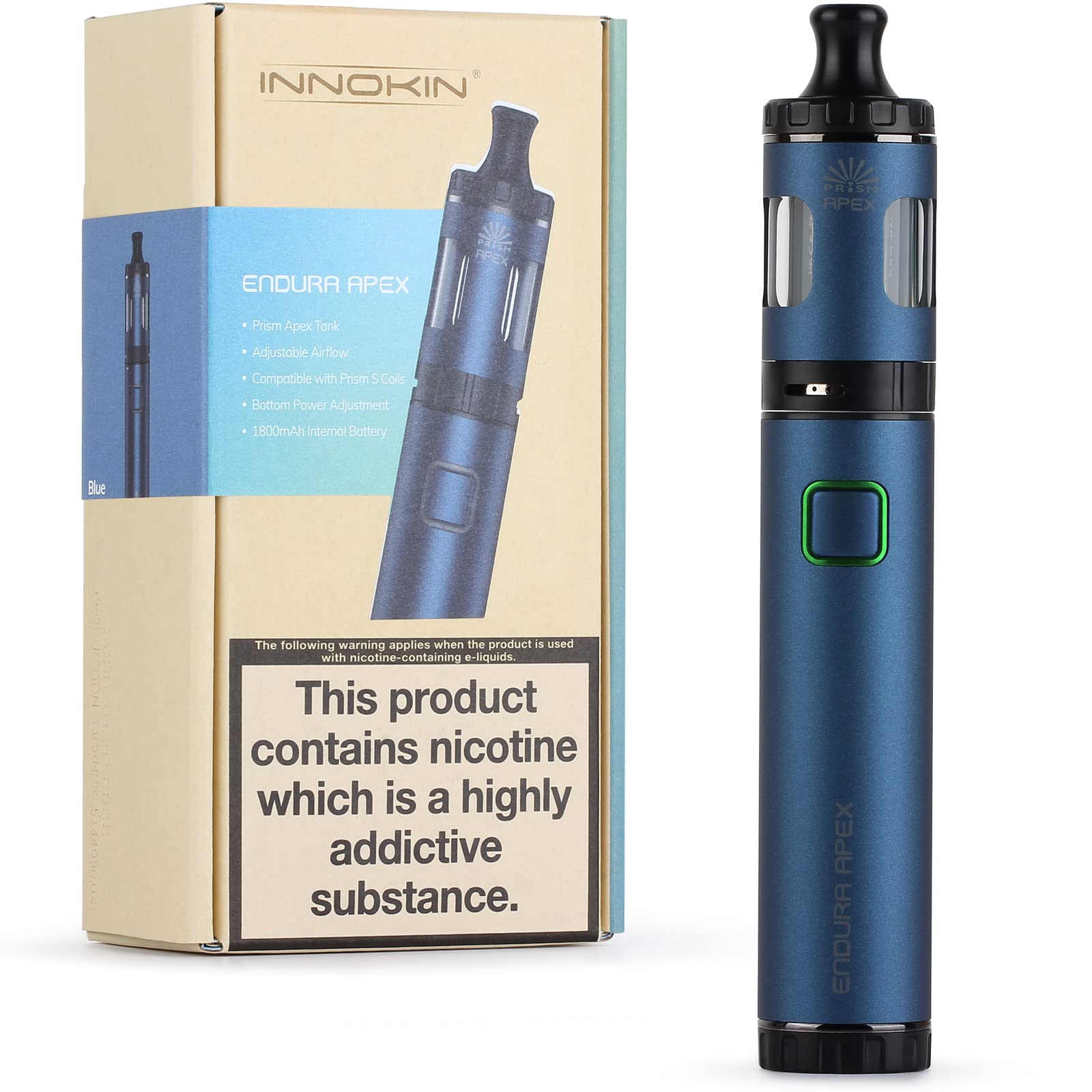 Innokin Endura Apex Kit, E Cigarette Vape Pen Starter Kit 1800mAh ...